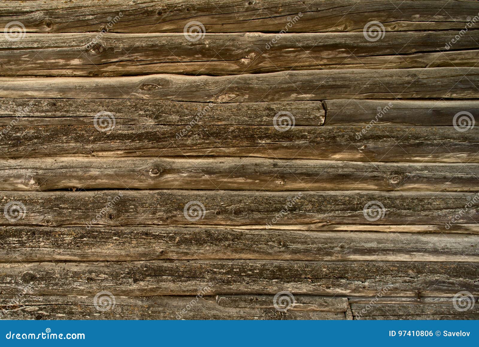 Old wooden log wall stock photo. Image of exterior, pine - 97410806