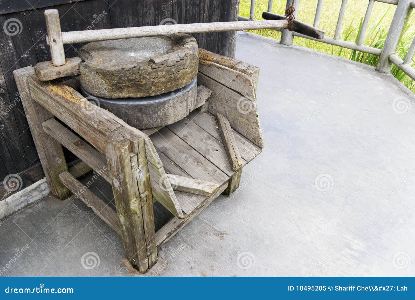 Old Wooden Mill stock image. Image of tool, mill, zhuang - 10495205