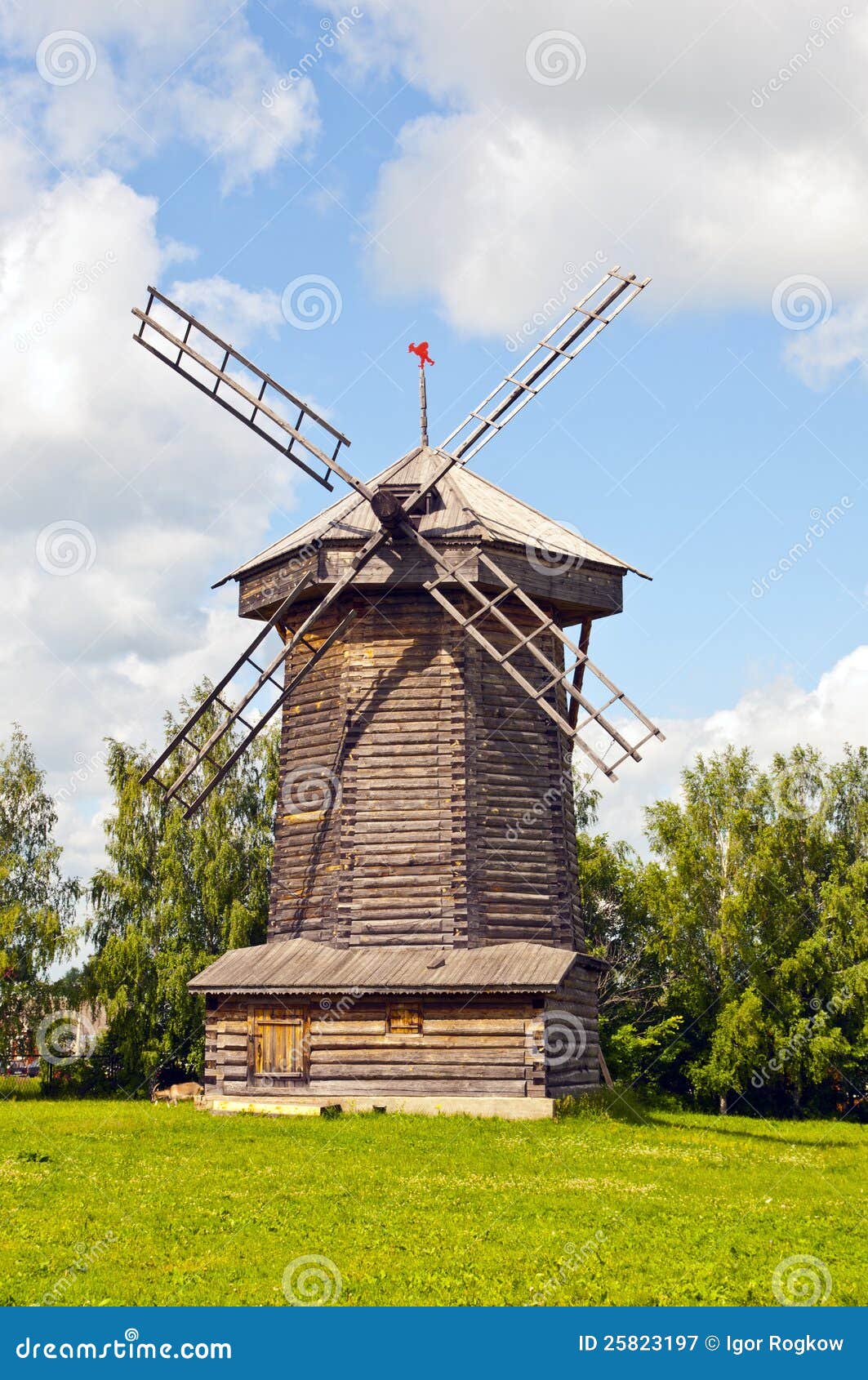 Old Wooden mill stock image. Image of ancient, wooden - 25823197