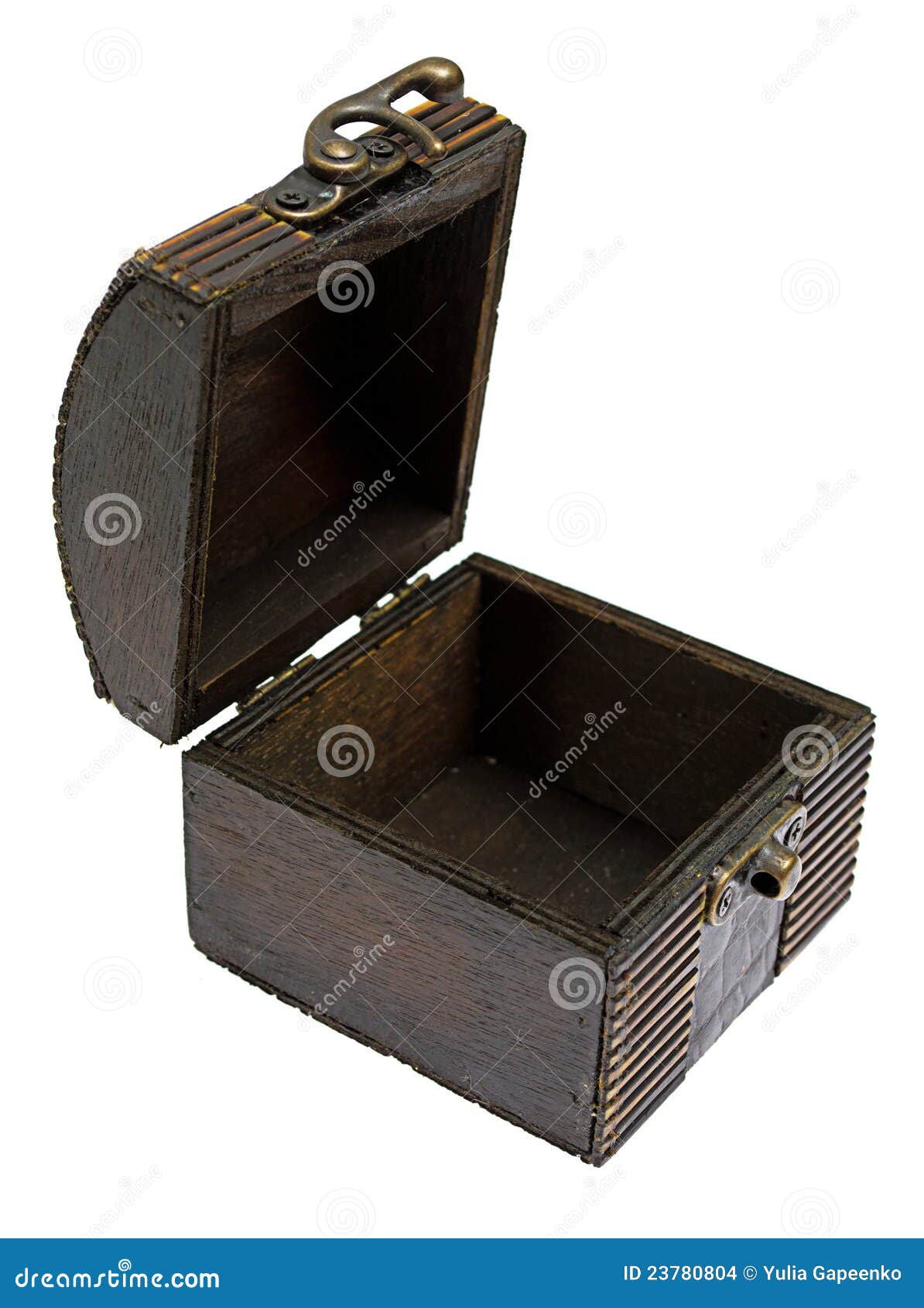Old wooden open chest stock photo. Image of buckle, history - 23780804