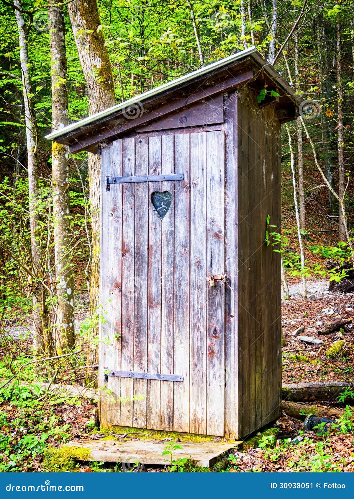 Old wooden outhouse stock image. Image of rundown, front - 30938051