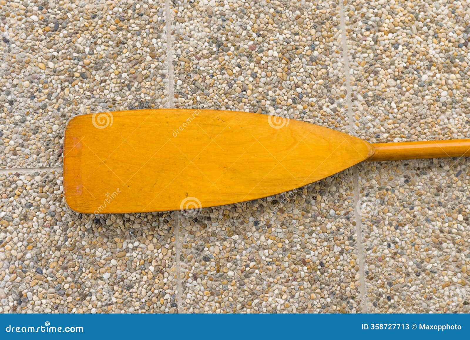 Old Wooden Paddle on the Ground from Sixties Stock Image - Image of ...