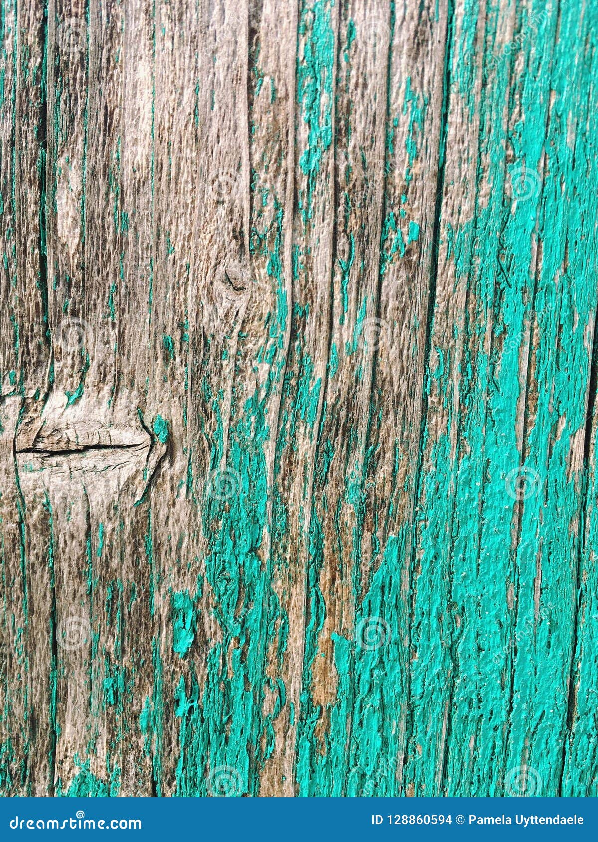 Old Wooden Panel with Green Paint Peeling Off Stock Photo - Image of ...
