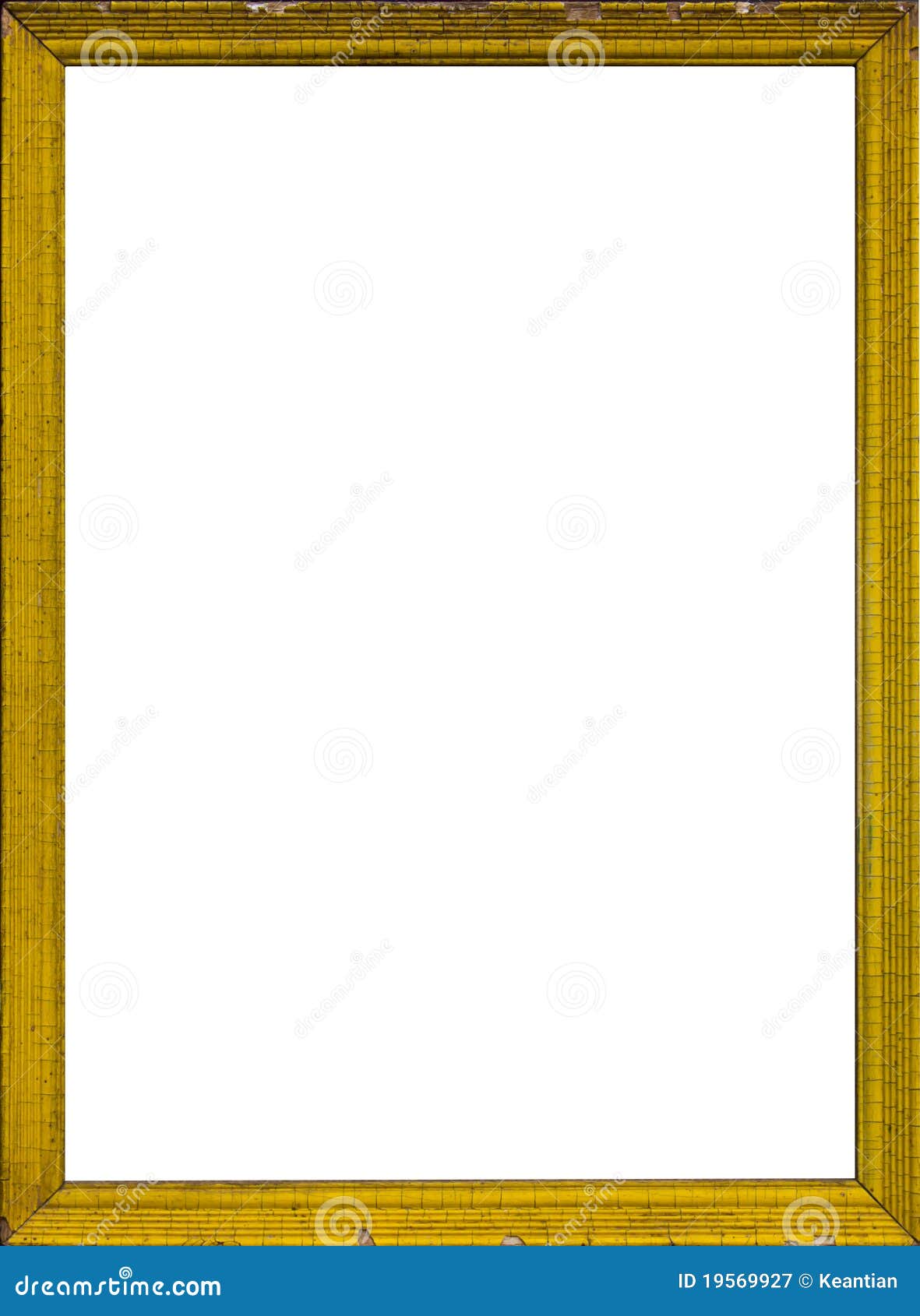 Old wooden picture frame stock image. Image of aged, square - 19569927