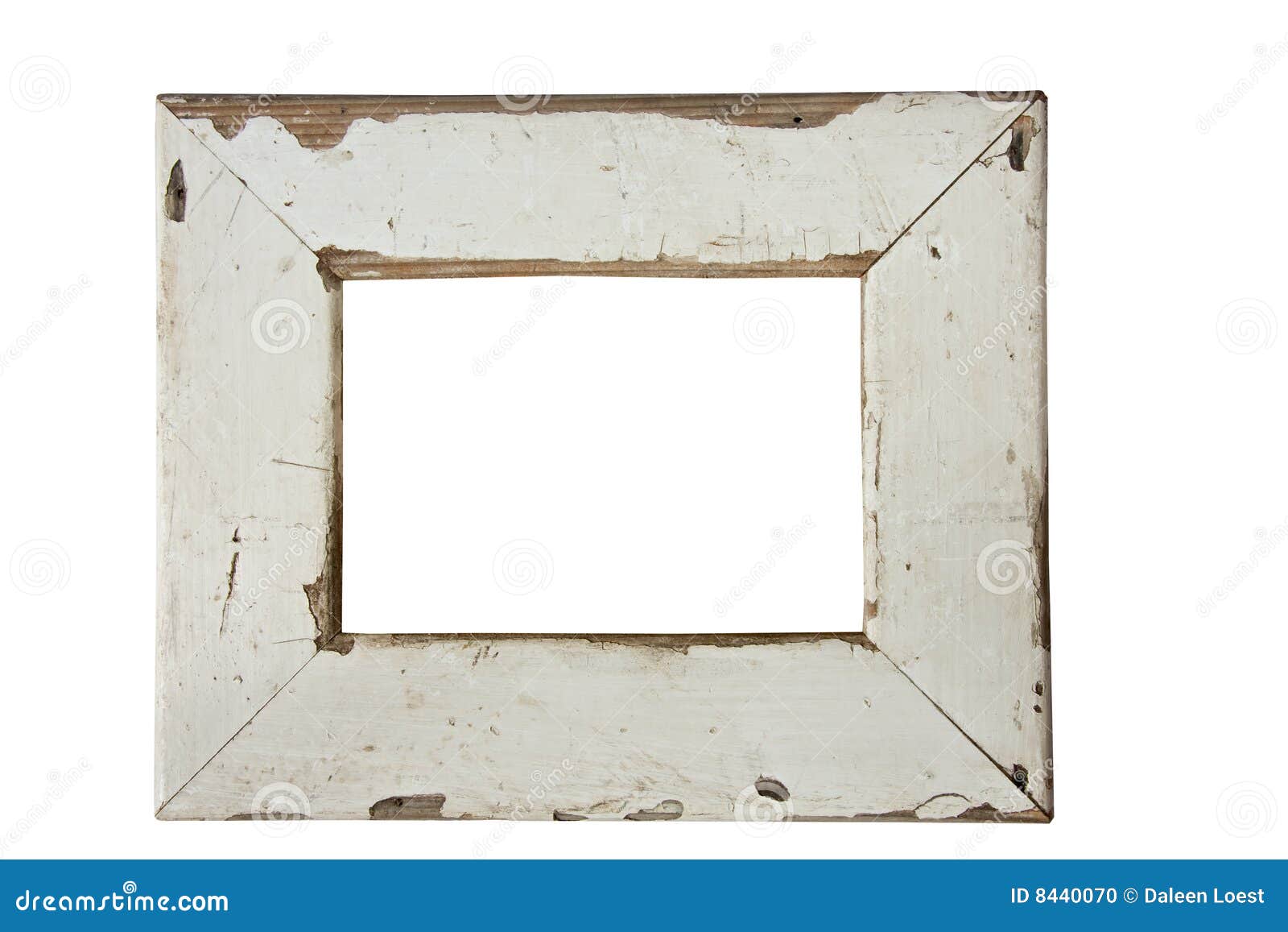 Old wooden picture frame stock photo. Image of isolated - 8440070