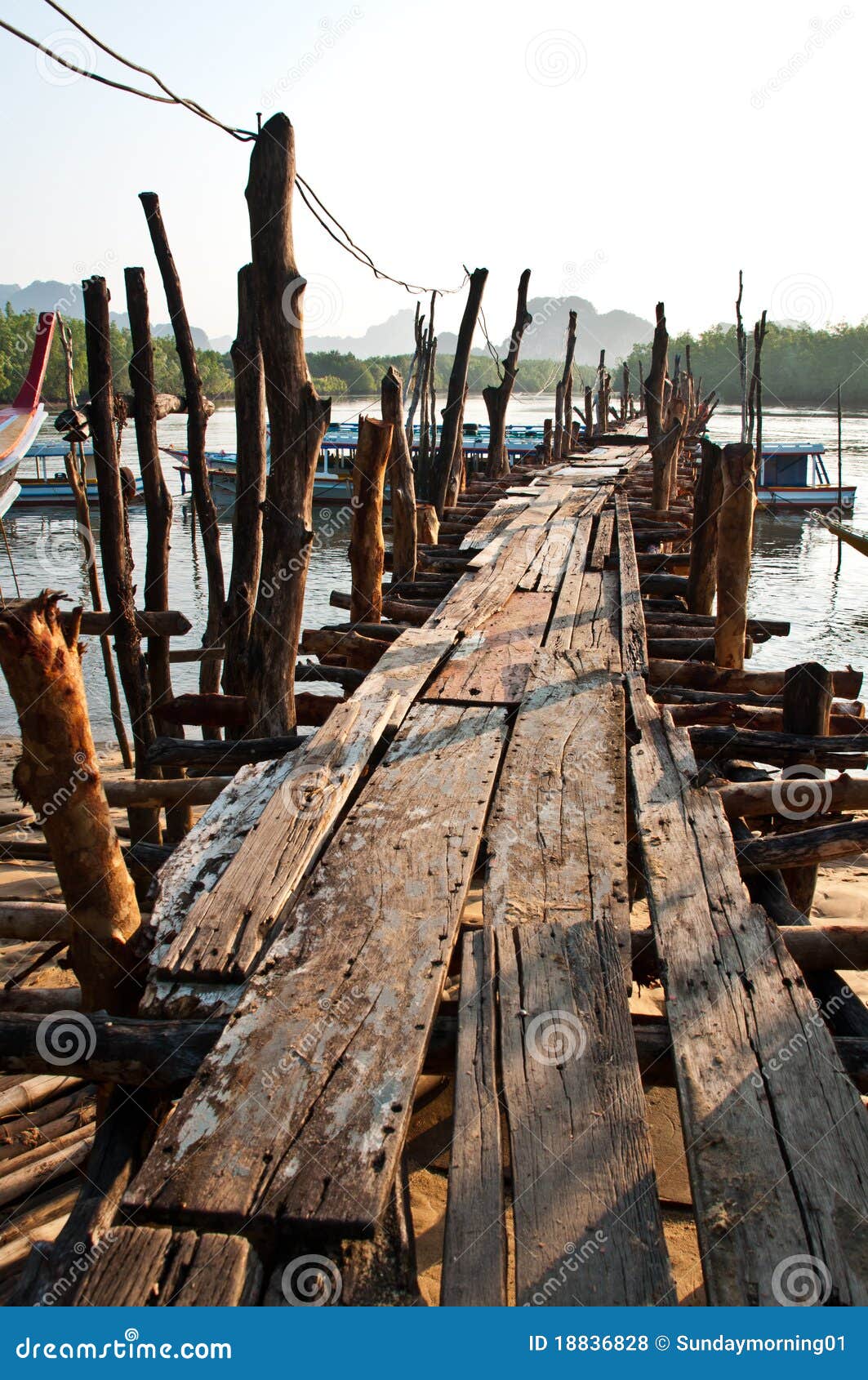 Old Wooden pier stock photo. Image of background, jetty - 18836828