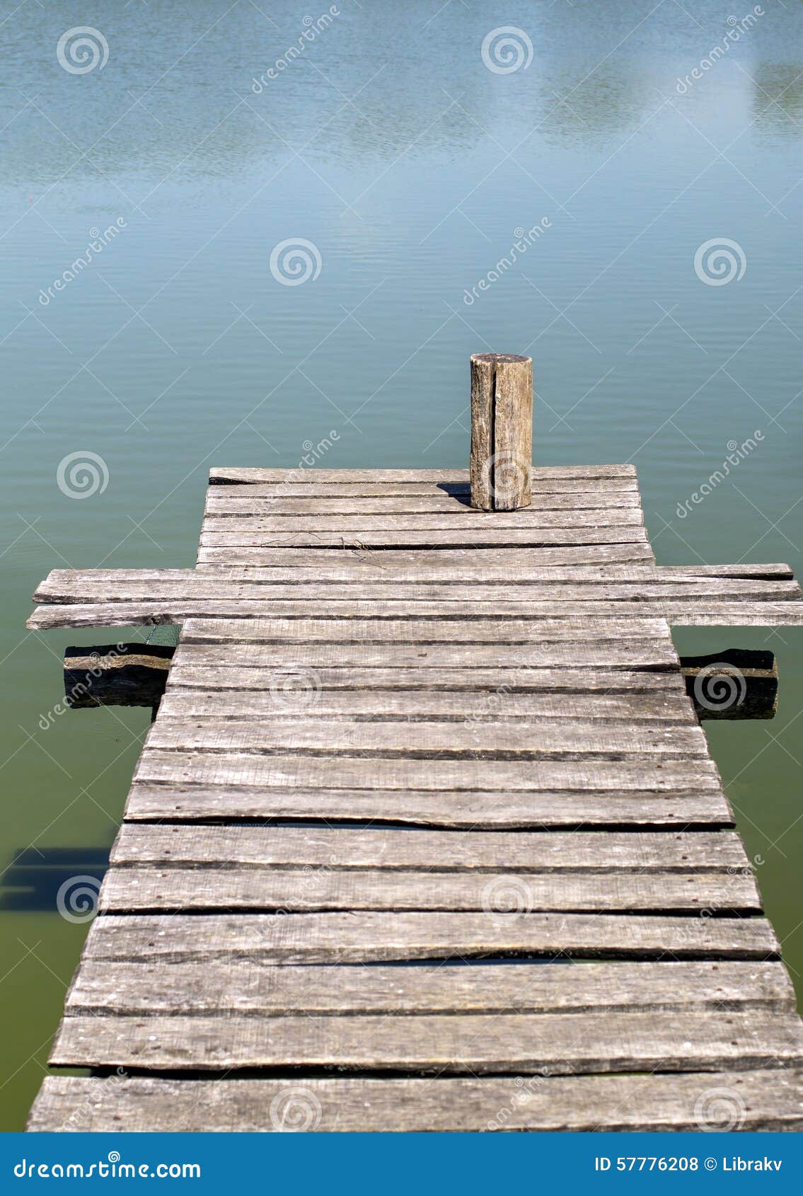 Old Wooden Pier on the Lake Stock Photo - Image of shore, blur: 57776208