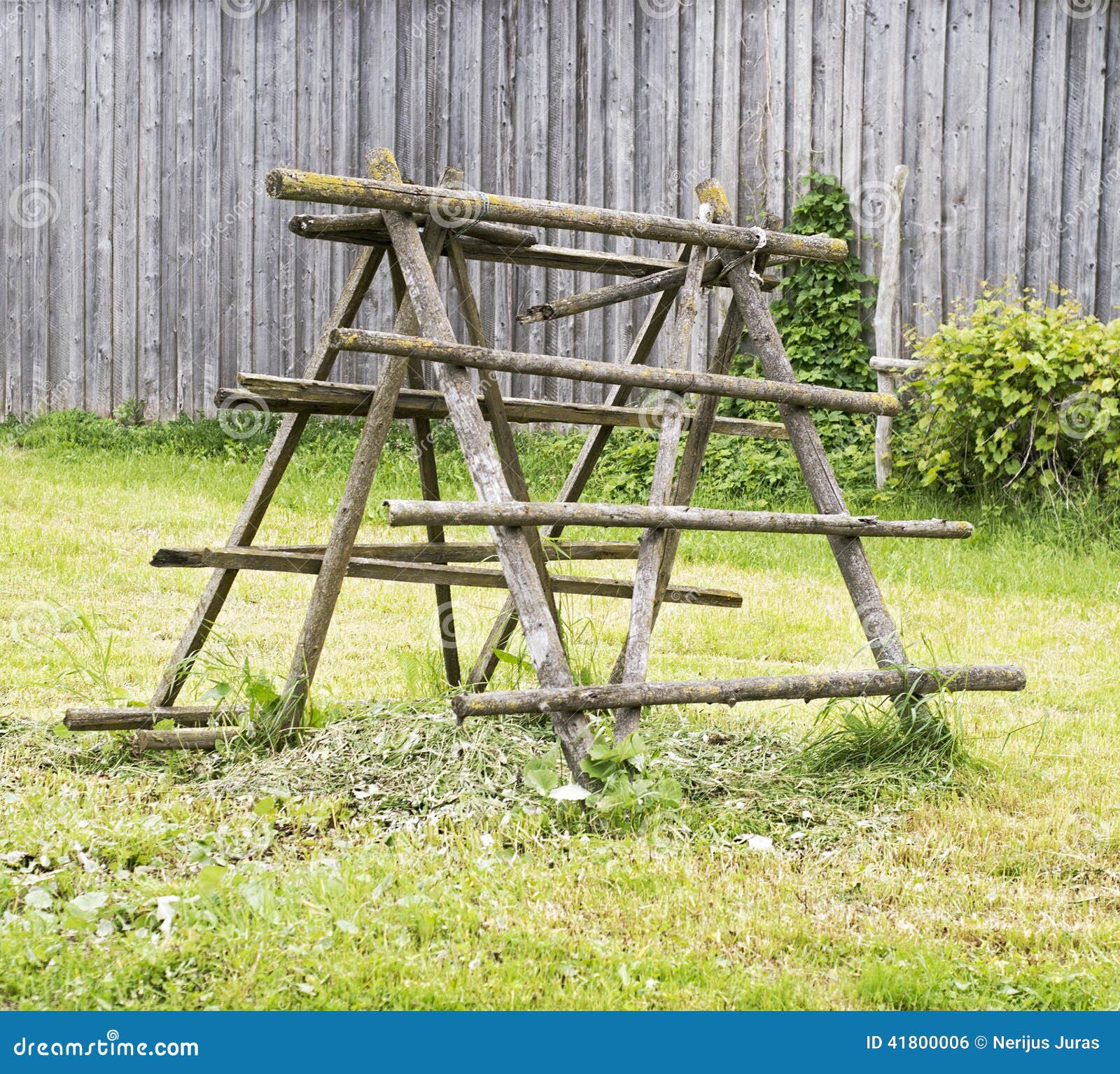 Old wooden rack stock photo. Image of grassland, field - 41800006