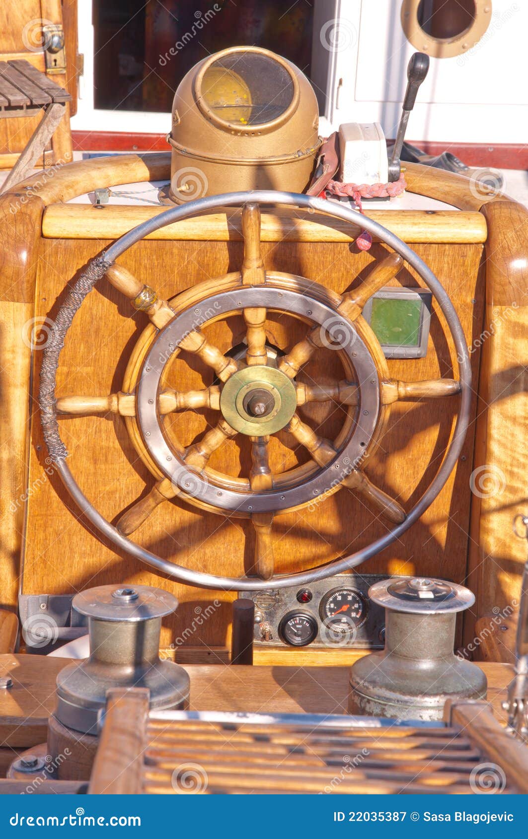 Old wooden rudder stock image. Image of shine, nautical - 22035387