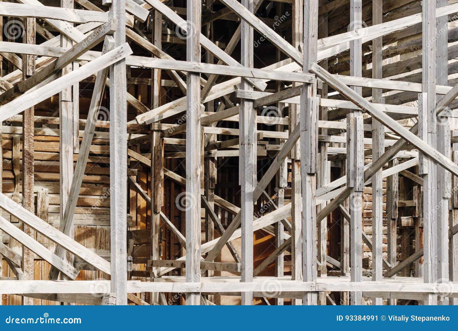 Wooden Scaffolding For The RCC Slab Stock Photography | CartoonDealer ...