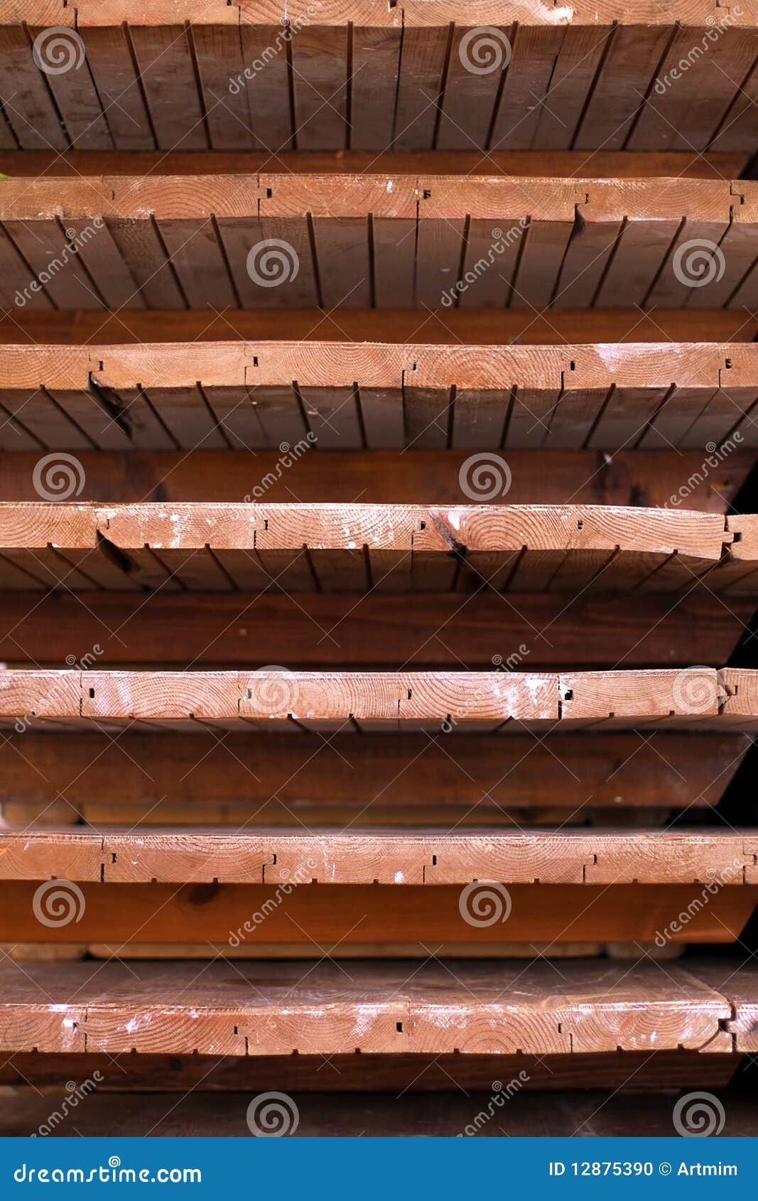 Old Wooden Shelves with the Natural Texture Stock Photo - Image of ...