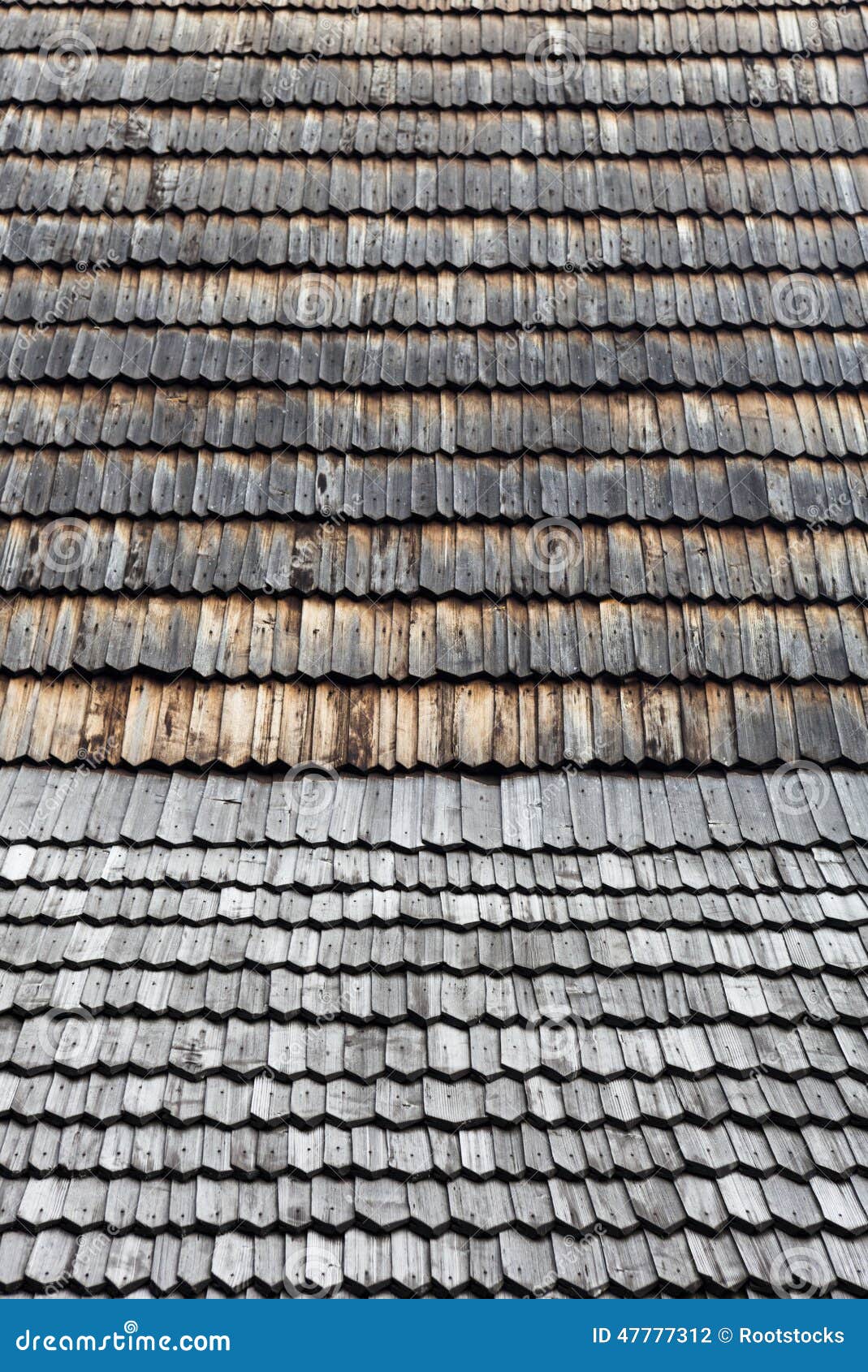 Old wooden shingle roof stock photo. Image of roof, rustic - 47777312