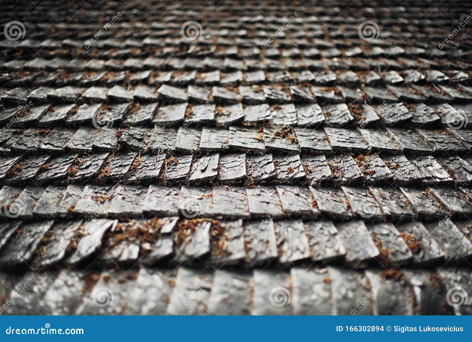 Old and Wooden Shingles for Creative Background Stock Photo - Image of ...