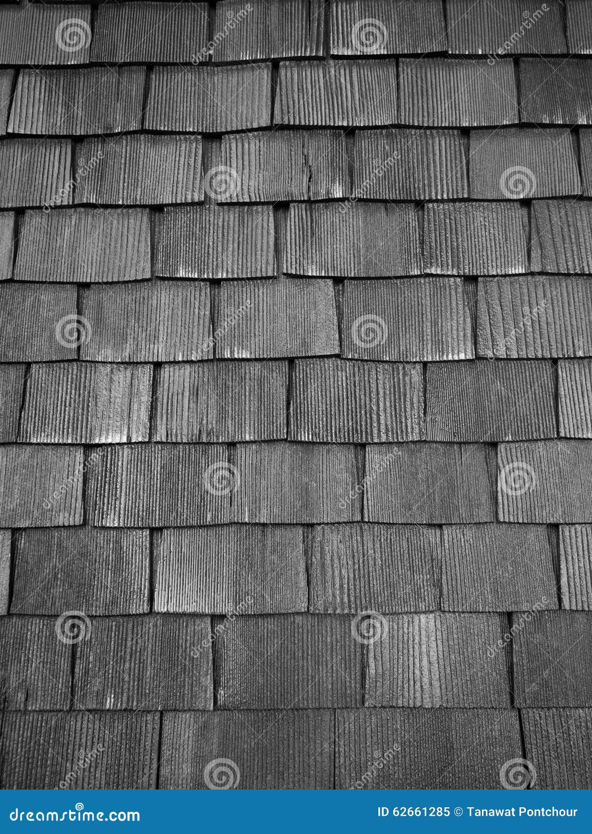 Old wooden shingles. stock image. Image of wall, wooden - 62661285