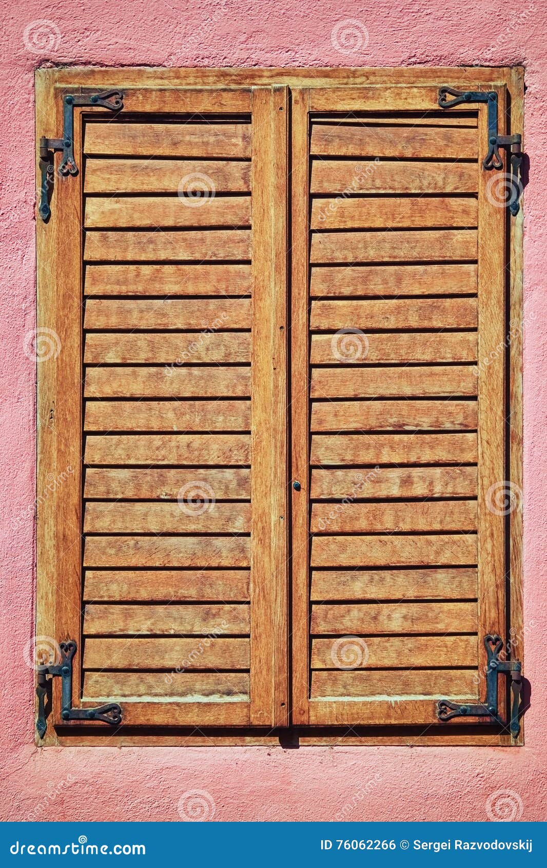 Old Wooden Shutters stock photo. Image of retro, sash - 76062266