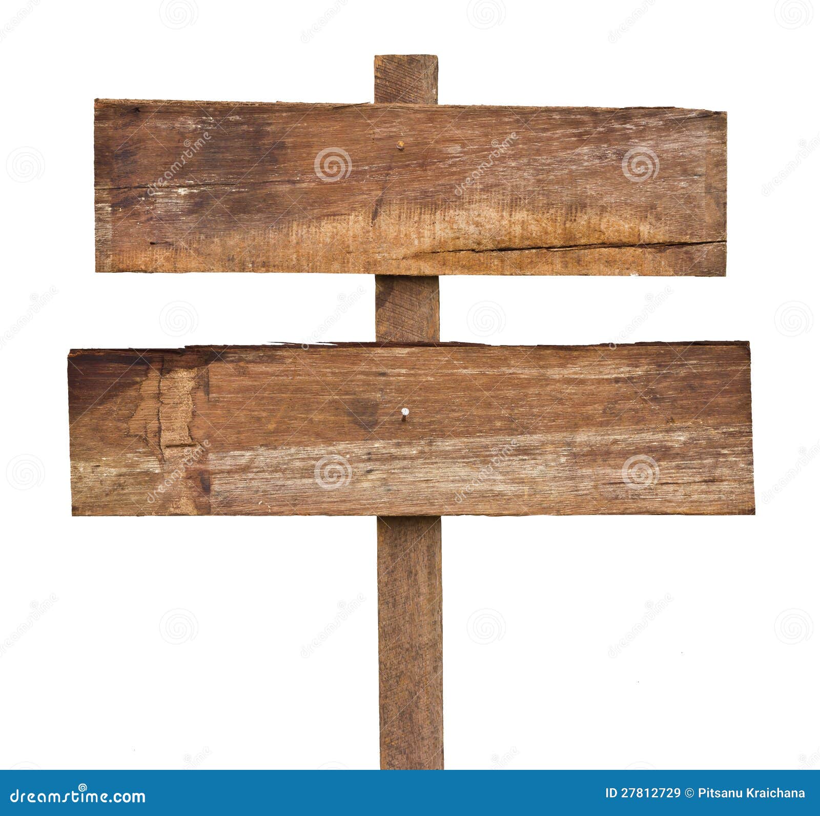 Old wooden sign. stock image. Image of horizontal, element - 27812729