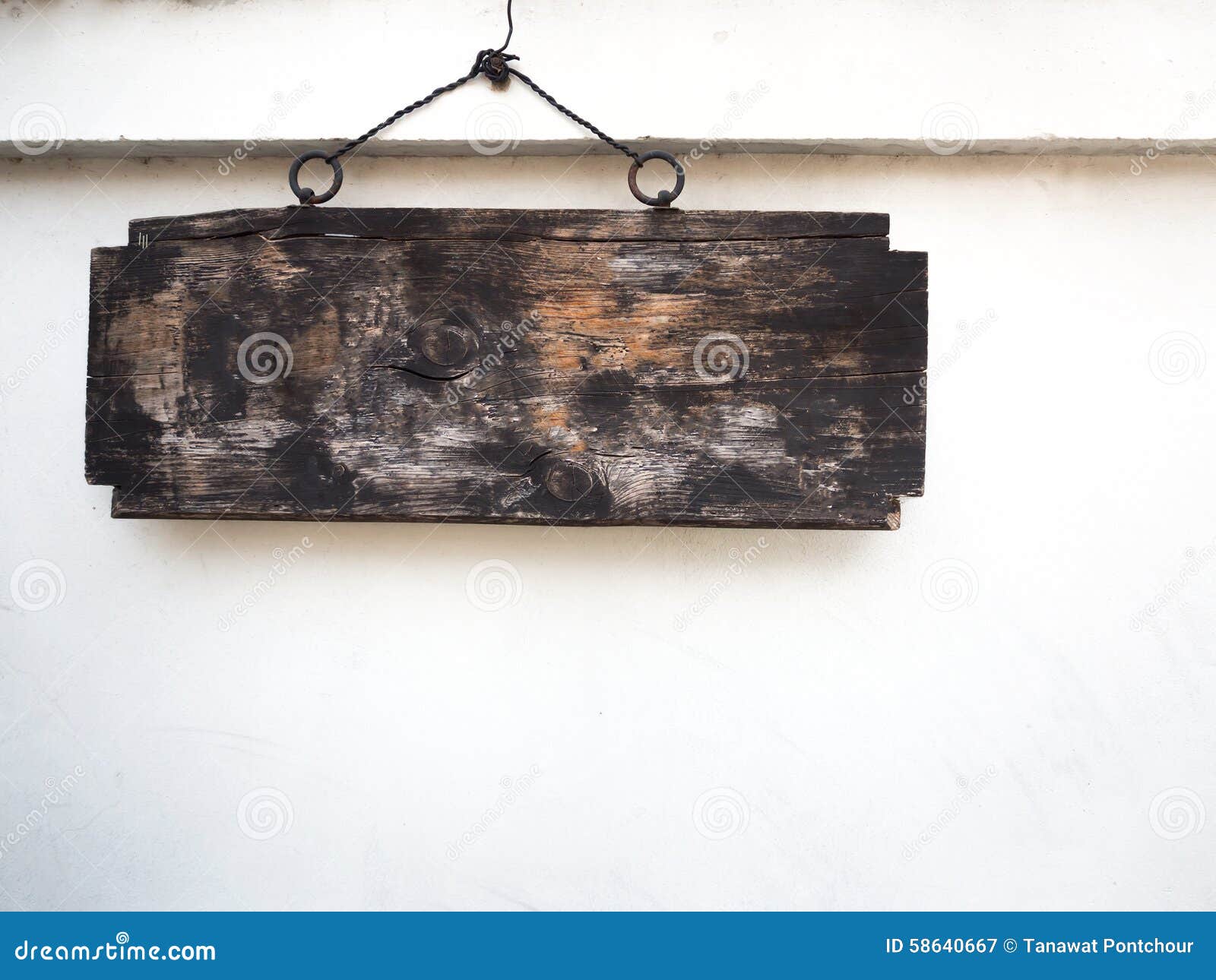 Old wooden sign hanging stock image. Image of doorplate - 58640667
