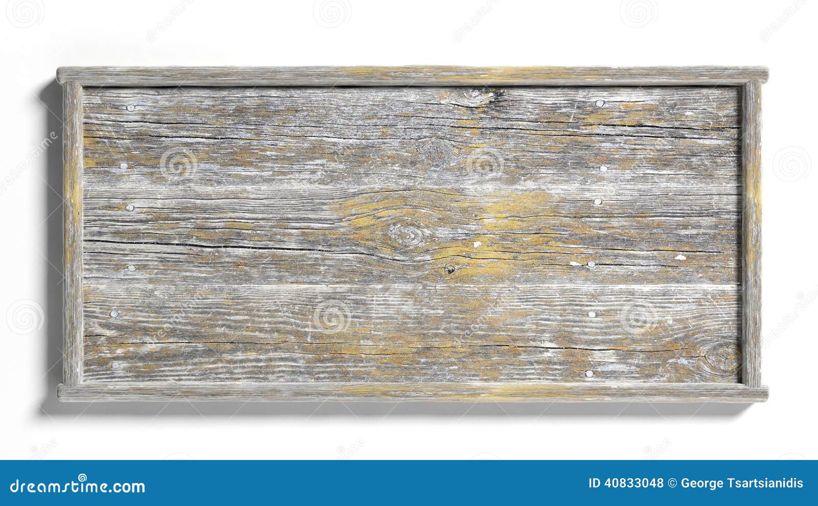 Wooden Sign Isolated On White. Wood Old Planks Sign Stock Photography ...