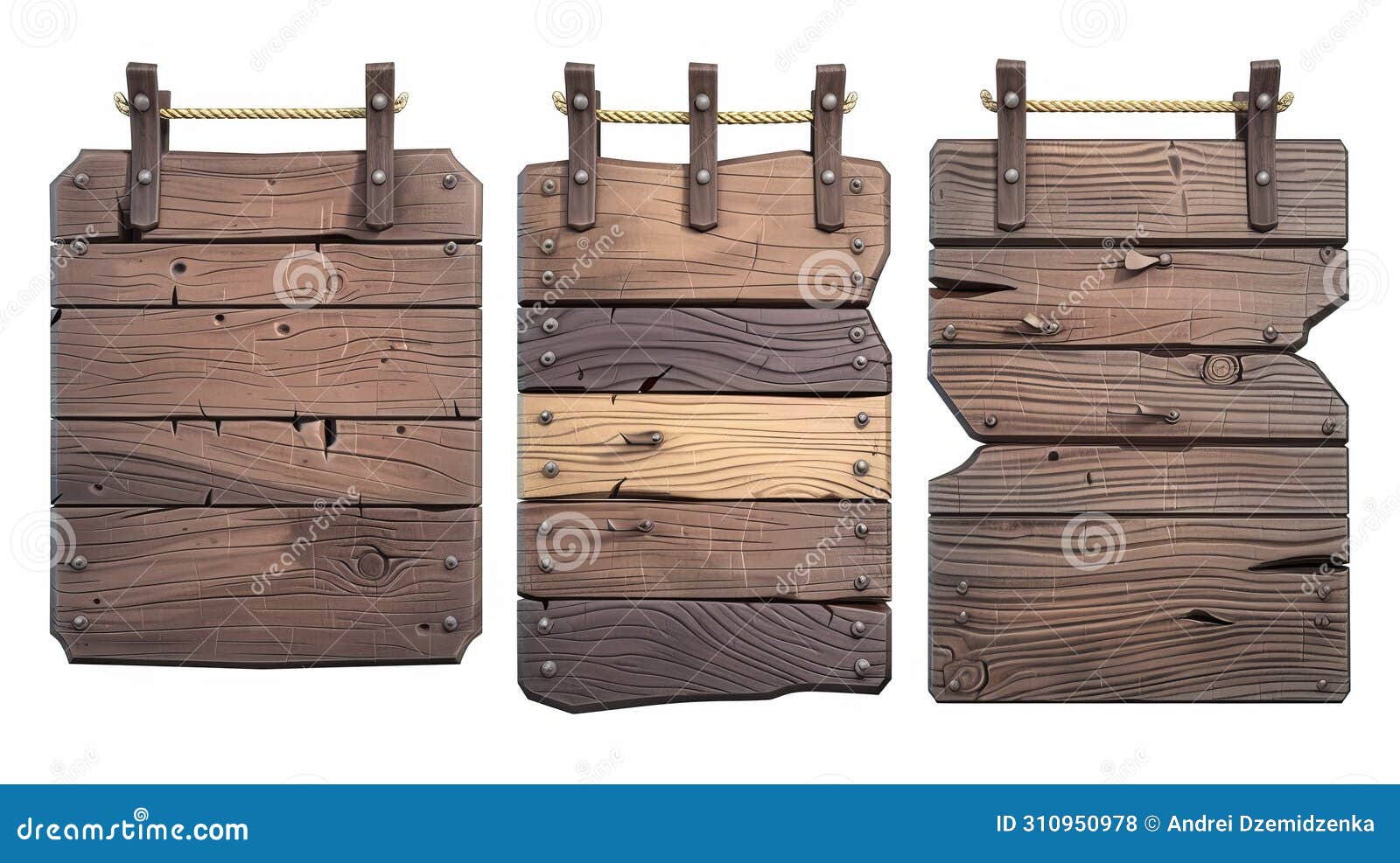 An Old Wooden Sign with a Realistic Texture in 3D Modern Stock Photo ...