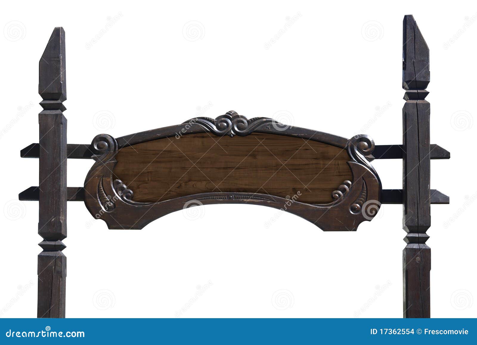 Old wooden signboard. stock photo. Image of announcement - 17362554