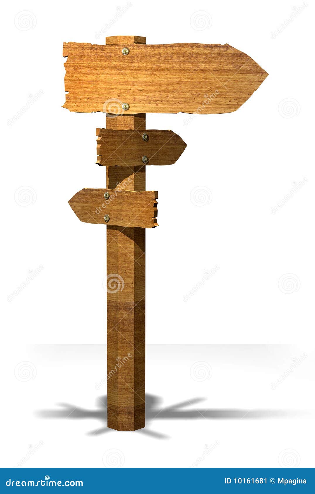 Old wooden signpost stock illustration. Illustration of advice - 10161681