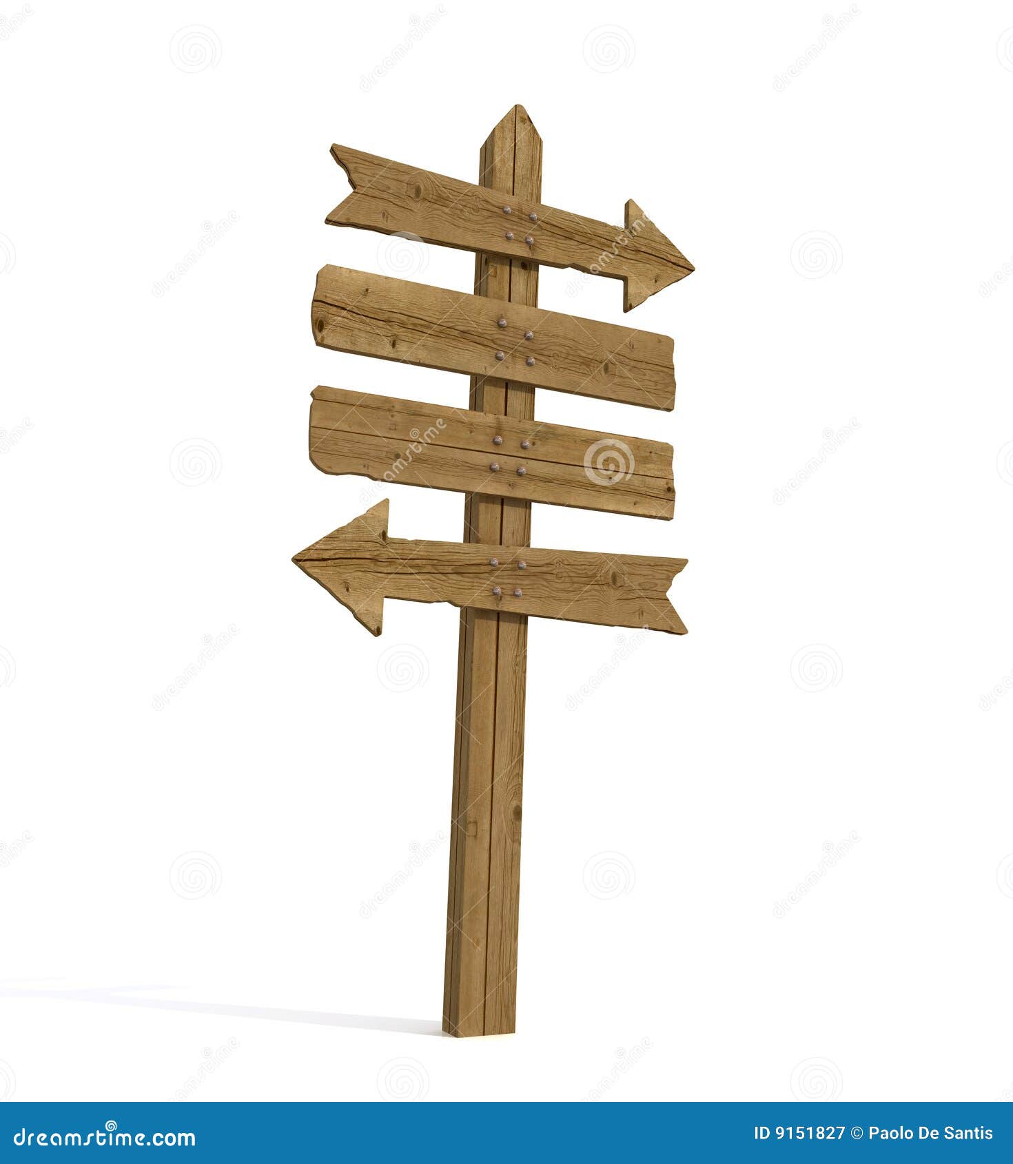 Old wooden signpost stock illustration. Illustration of path - 9151827