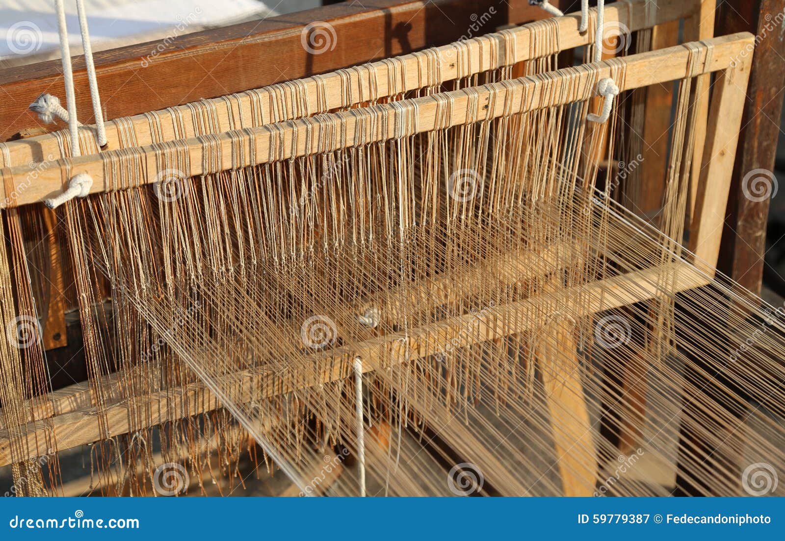 Spinning Frame With Wool Fabrics Royalty-Free Stock Image ...