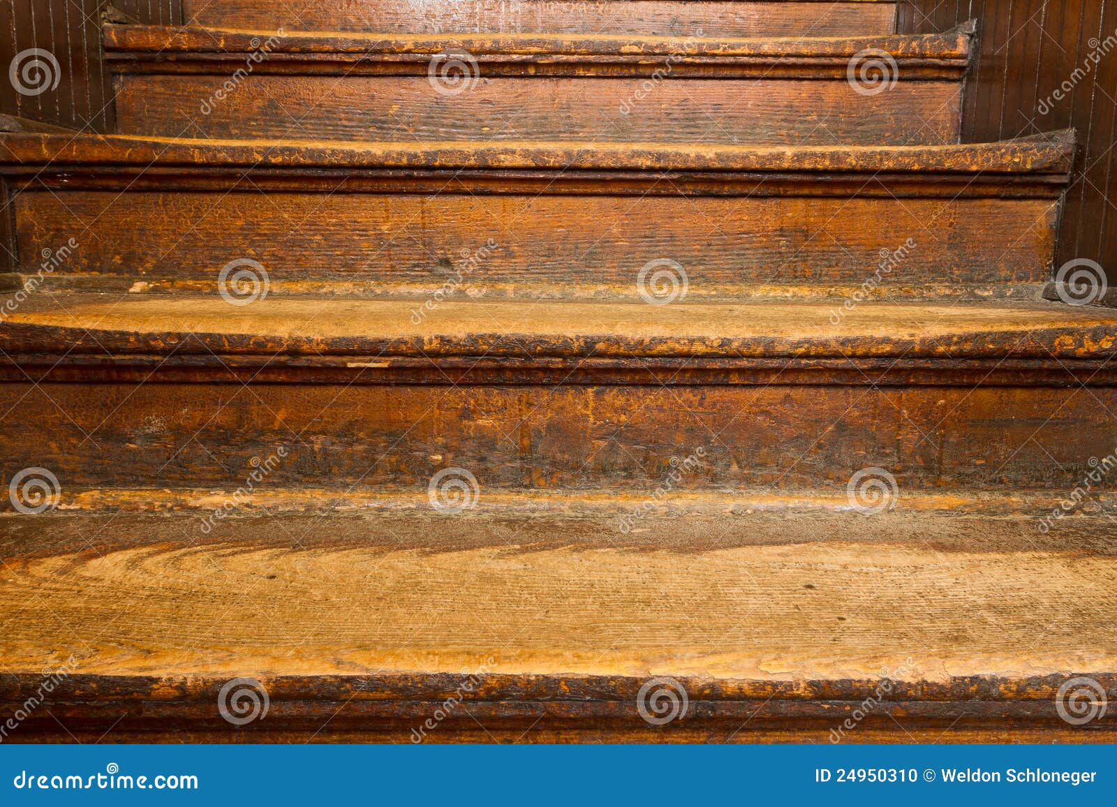 Old wooden steps stock photo. Image of tread, worn, stairway - 24950310