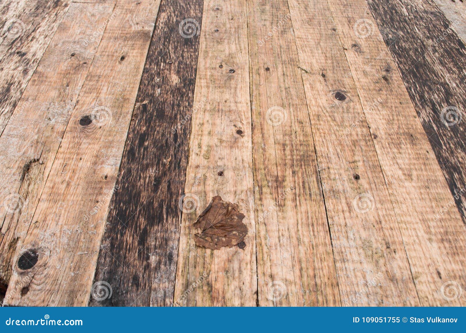 Old Wooden Table Background Shot Down from the Boards Top View, Stock ...