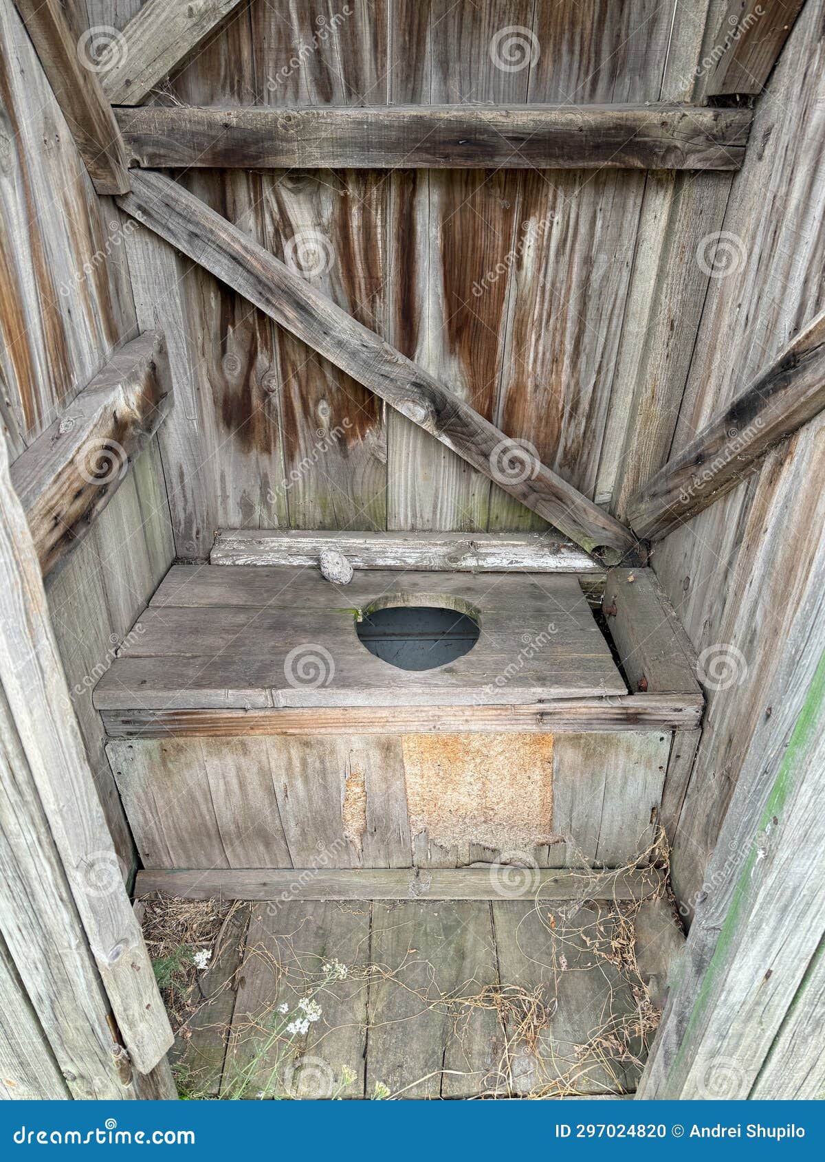 Old Wooden Toilet As Background Stock Photo - Image of tree, public ...