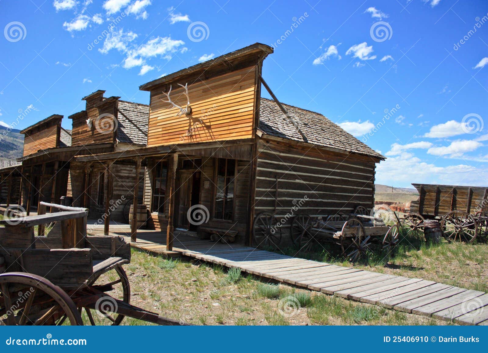 Old wooden town stock photo. Image of country, treat - 25406910