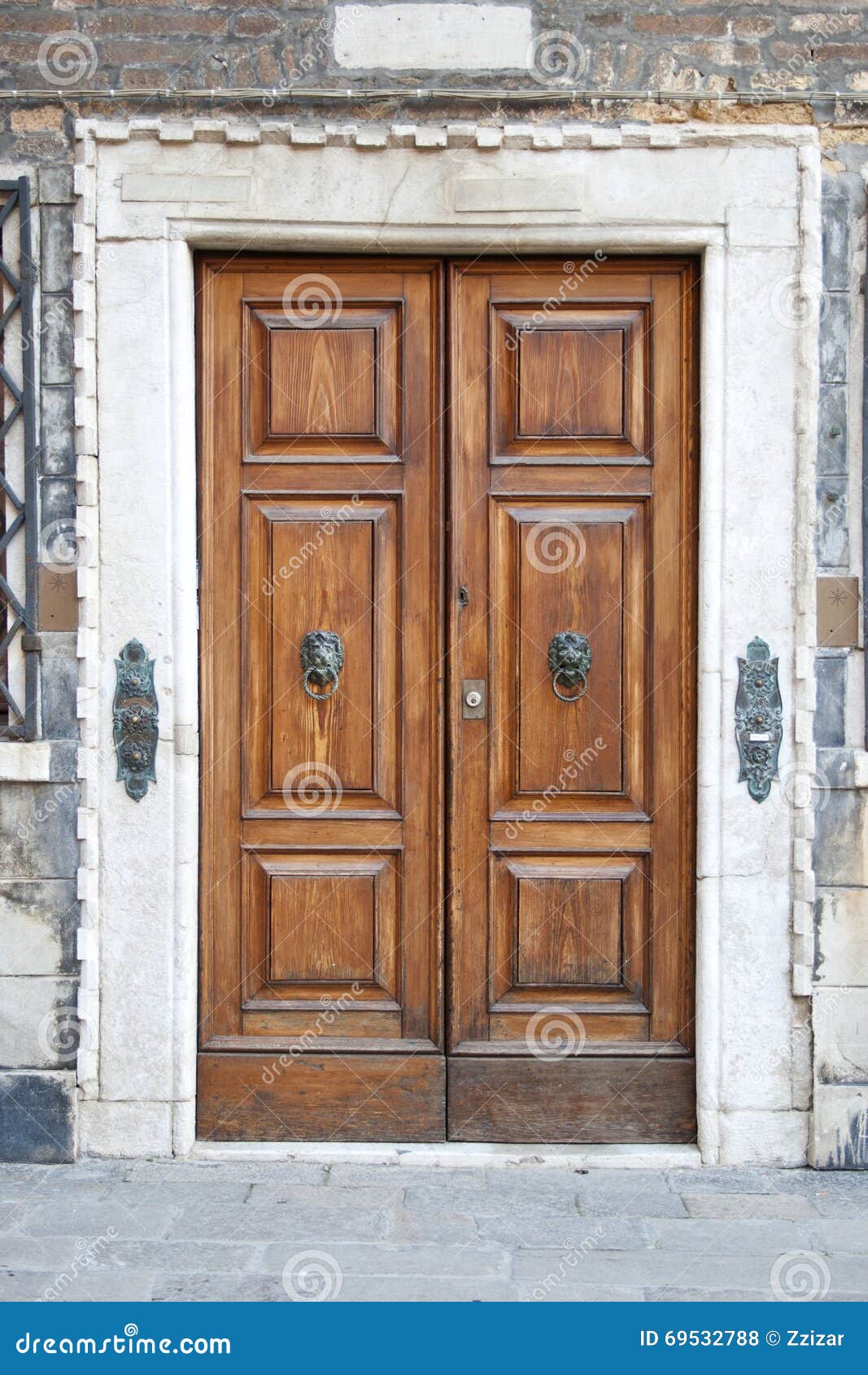 Old Wooden Venice Door stock photo. Image of brown, venice - 69532788