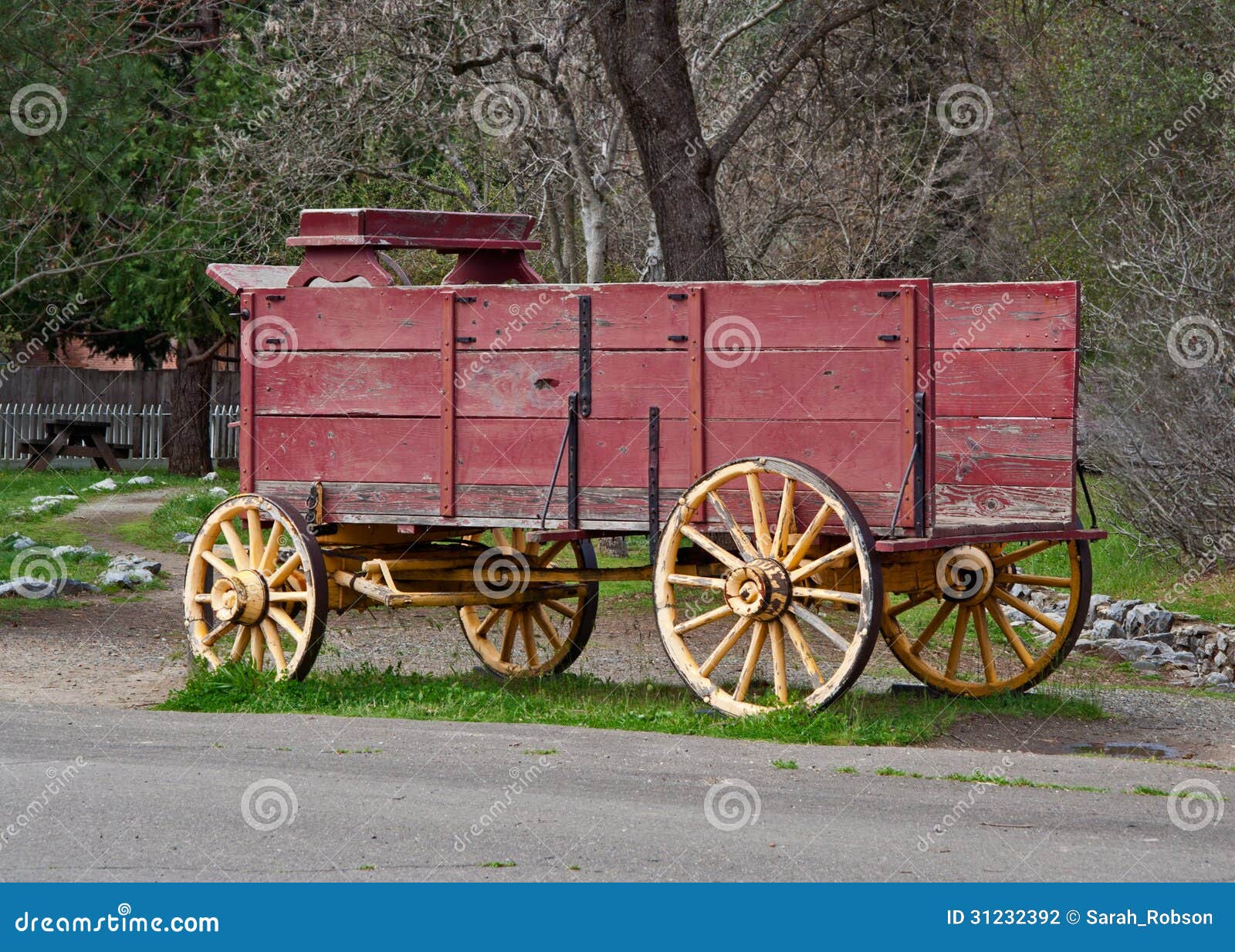 Old wooden wagon stock photo. Image of wooden, history - 31232392