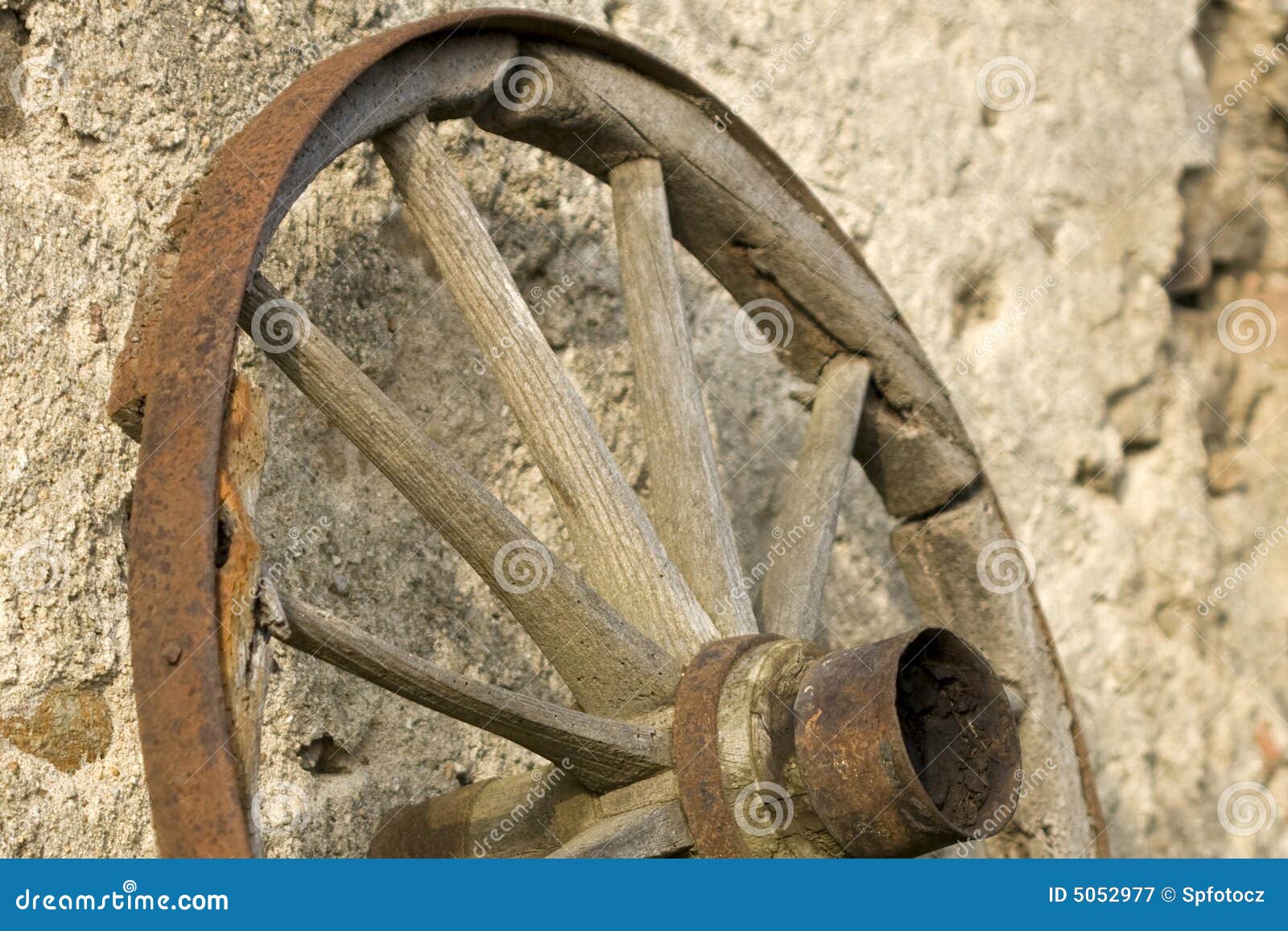 Old wooden wheel. stock image. Image of history, abandon - 5052977