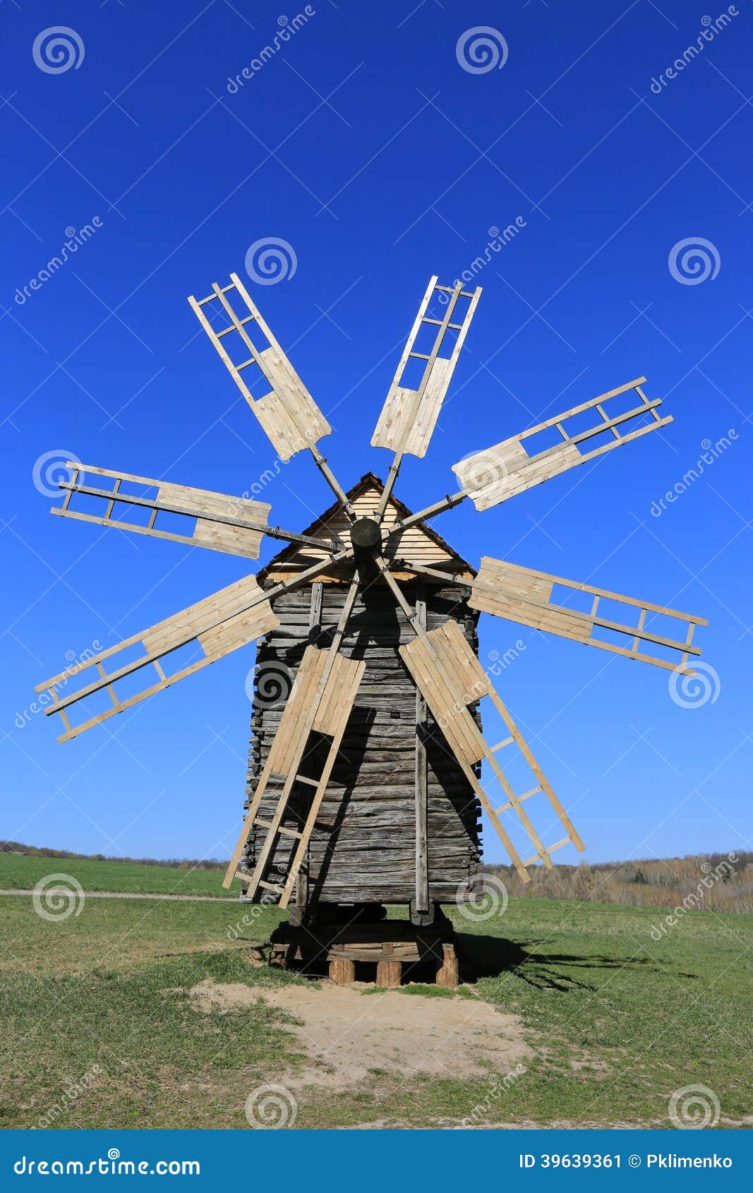 Old wooden windmill stock image. Image of traditional - 39639361