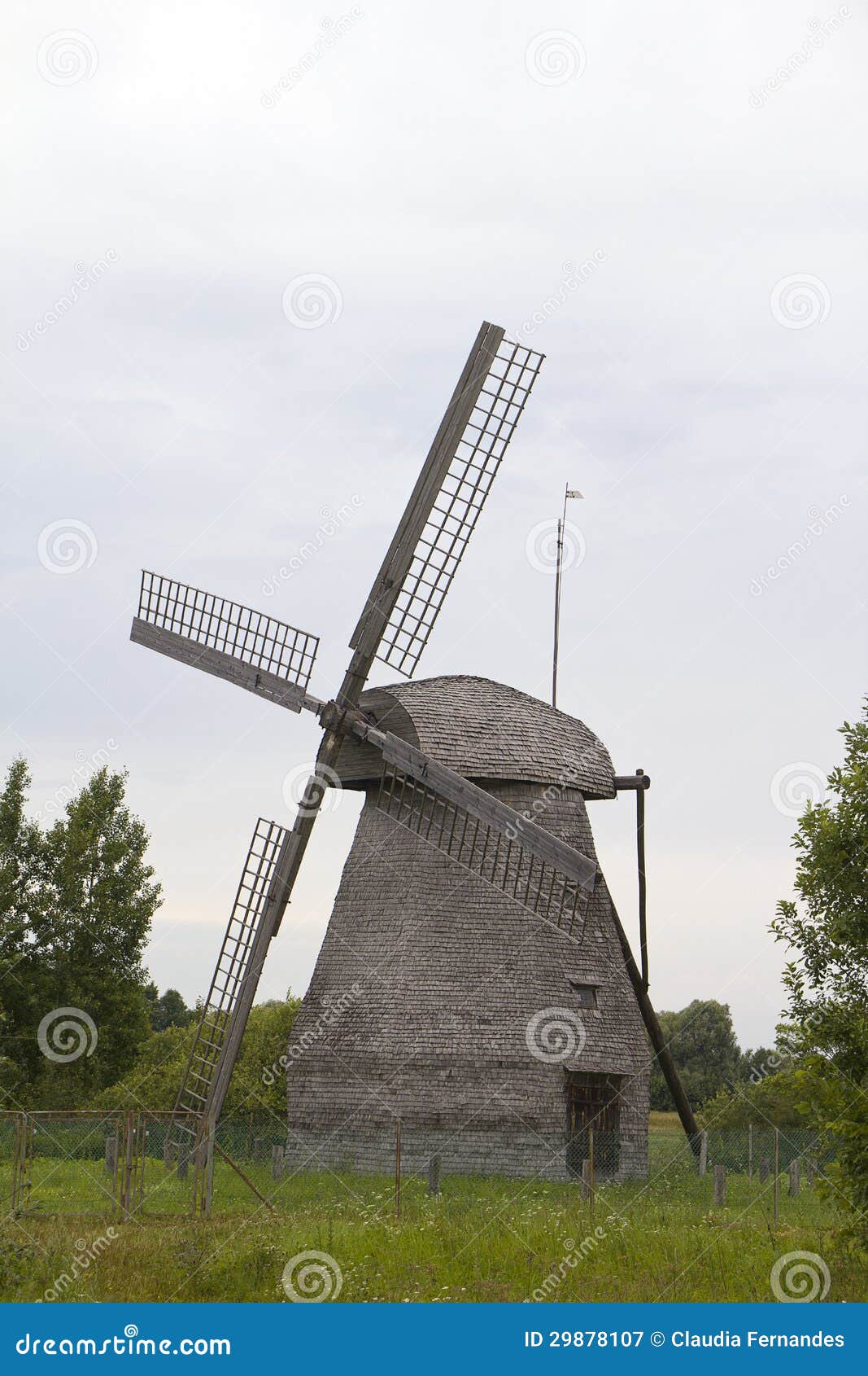 Russian Old Wooden Windmill Stock Image - Image of flour, centuries ...