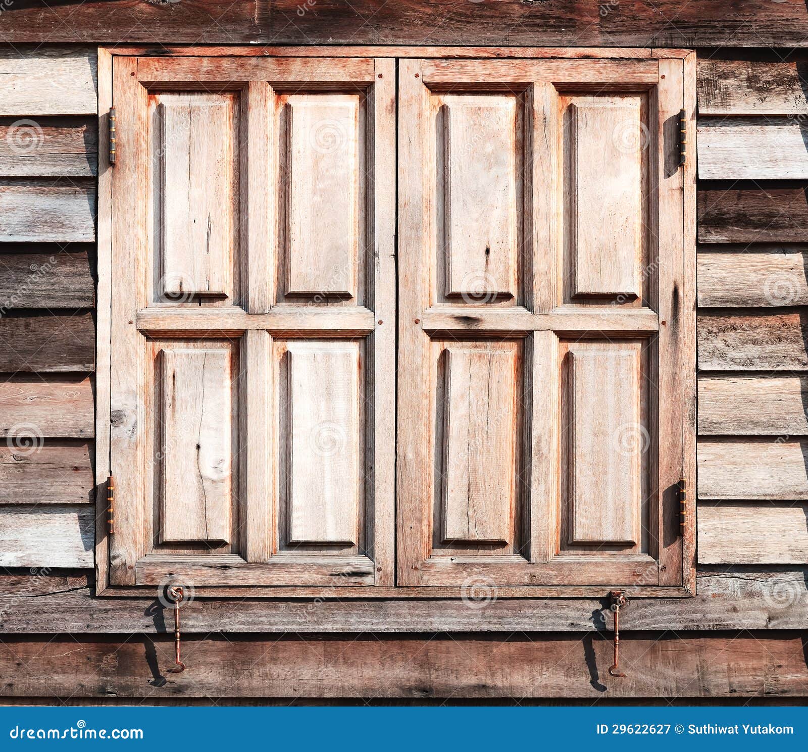 Old Wooden Window Closed Texture at Background Stock Image - Image of ...
