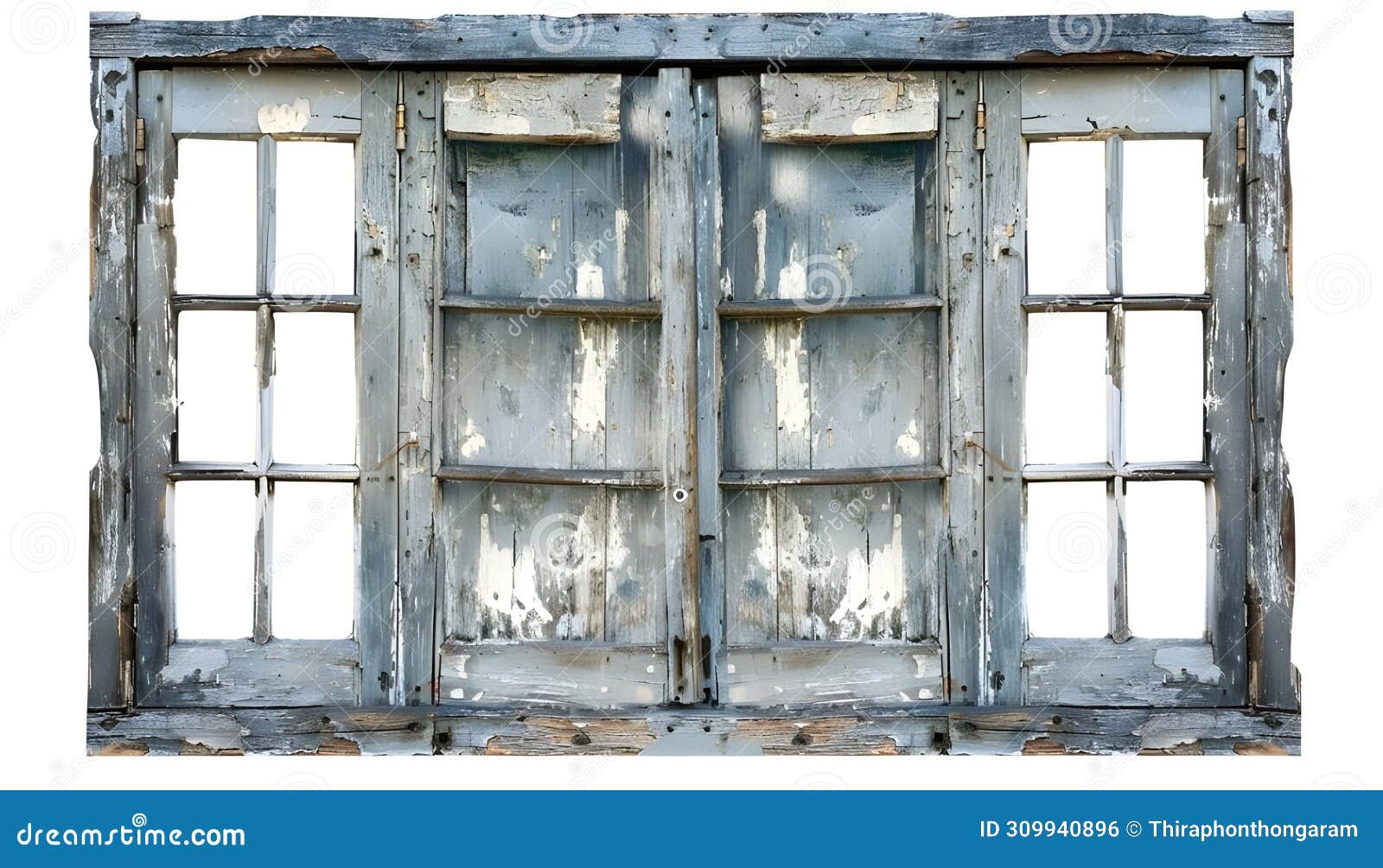 Old wooden window frame stock illustration. Illustration of aged ...