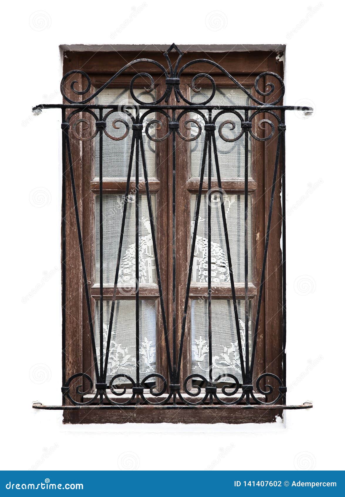 Old wooden window stock photo. Image of retro, building - 141407602