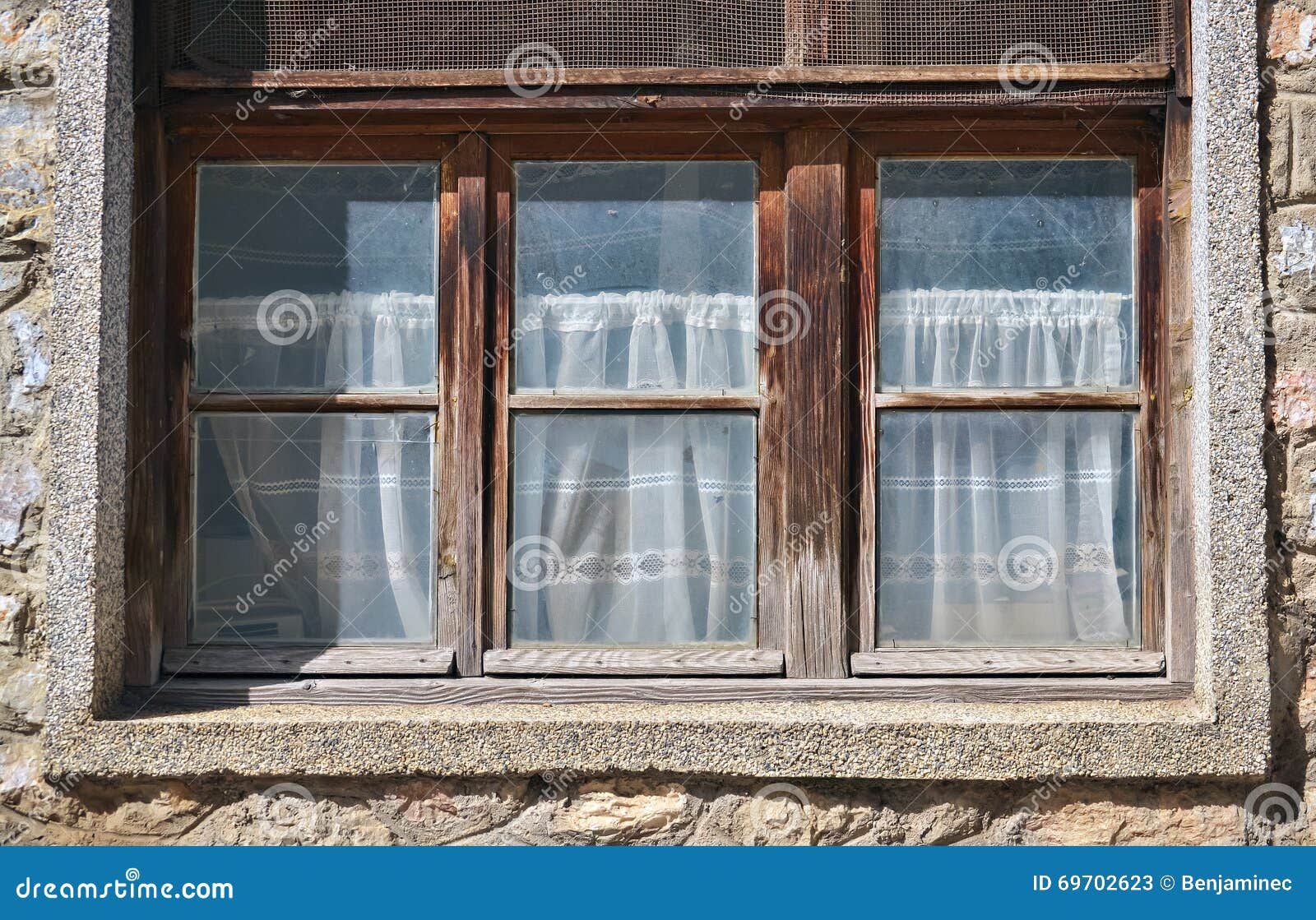 Old wooden windows stock image. Image of rural, rustic - 69702623