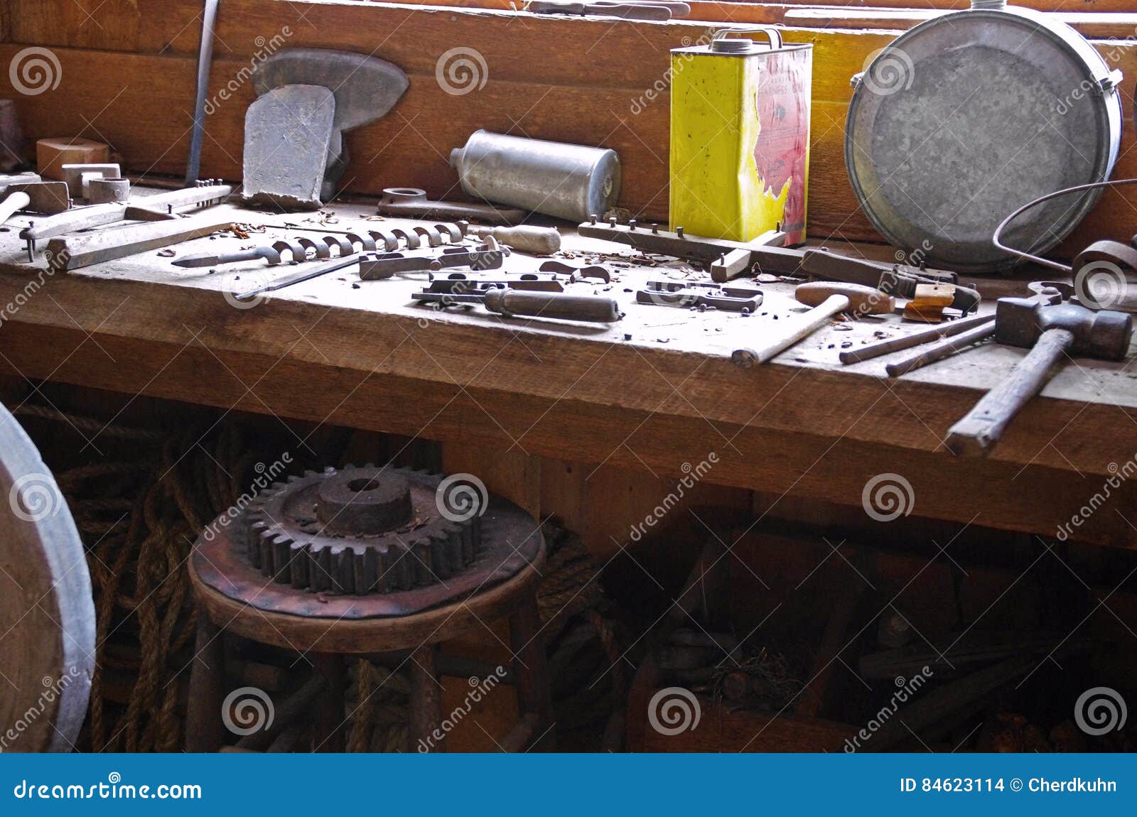 Old workbench stock photo. Image of craftsmen, abandoned - 84623114