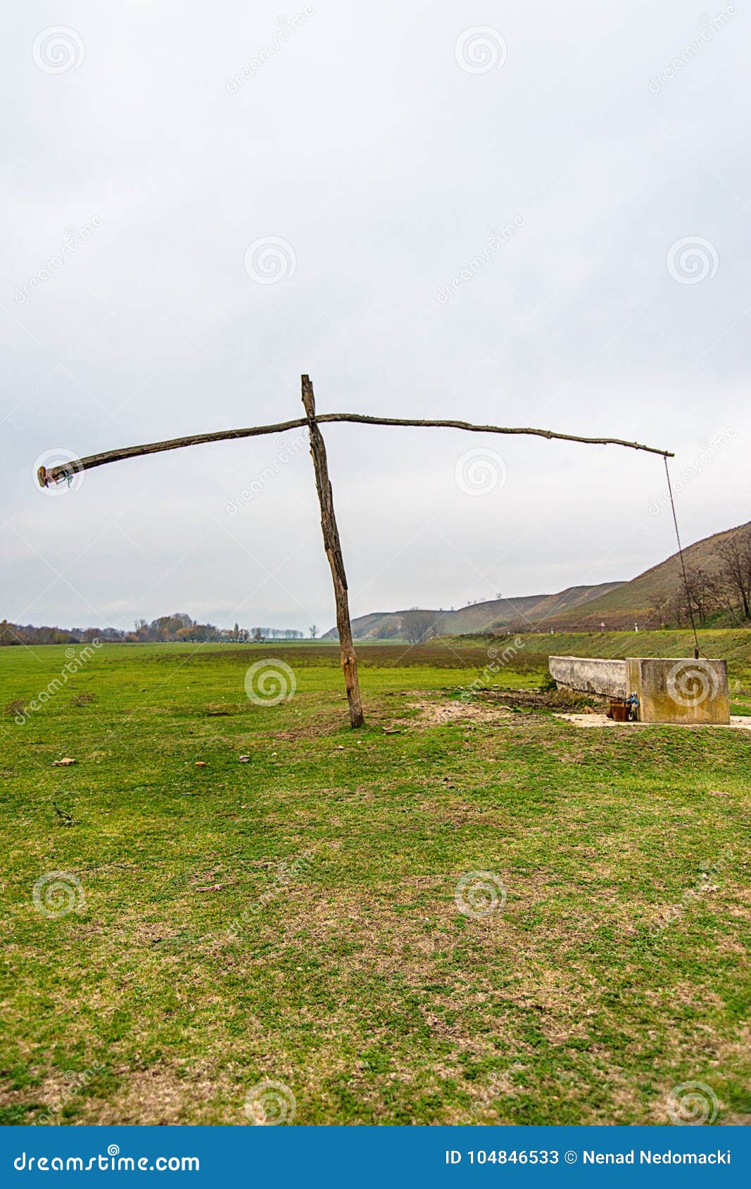 Shadoof stock image. Image of rural, primitive, grass - 104846533