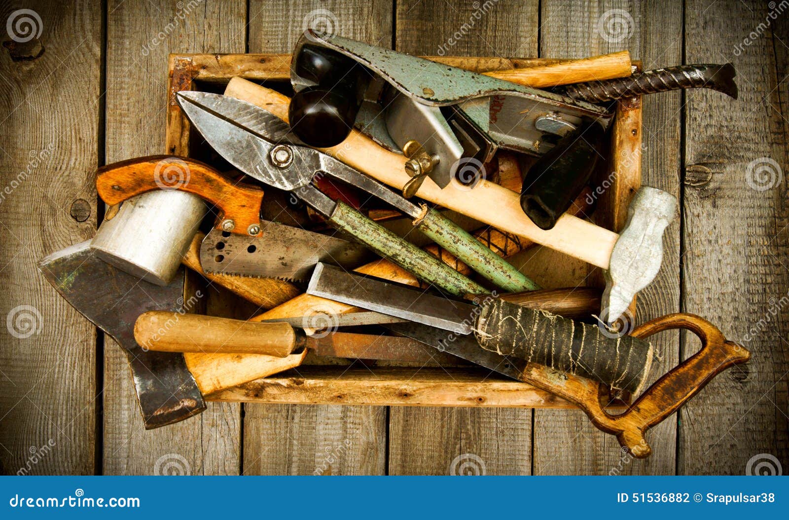 Wood Chisel And Hammer