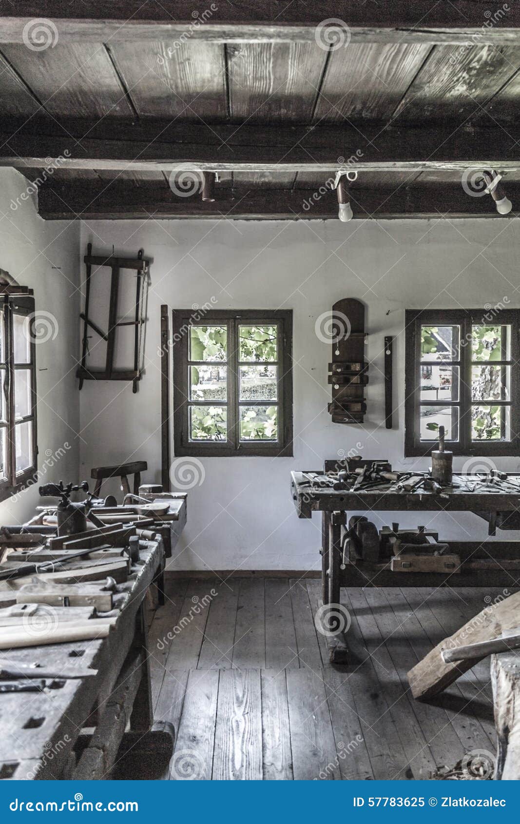 Old Workshop Interior Editorial Photo | CartoonDealer.com #57783625