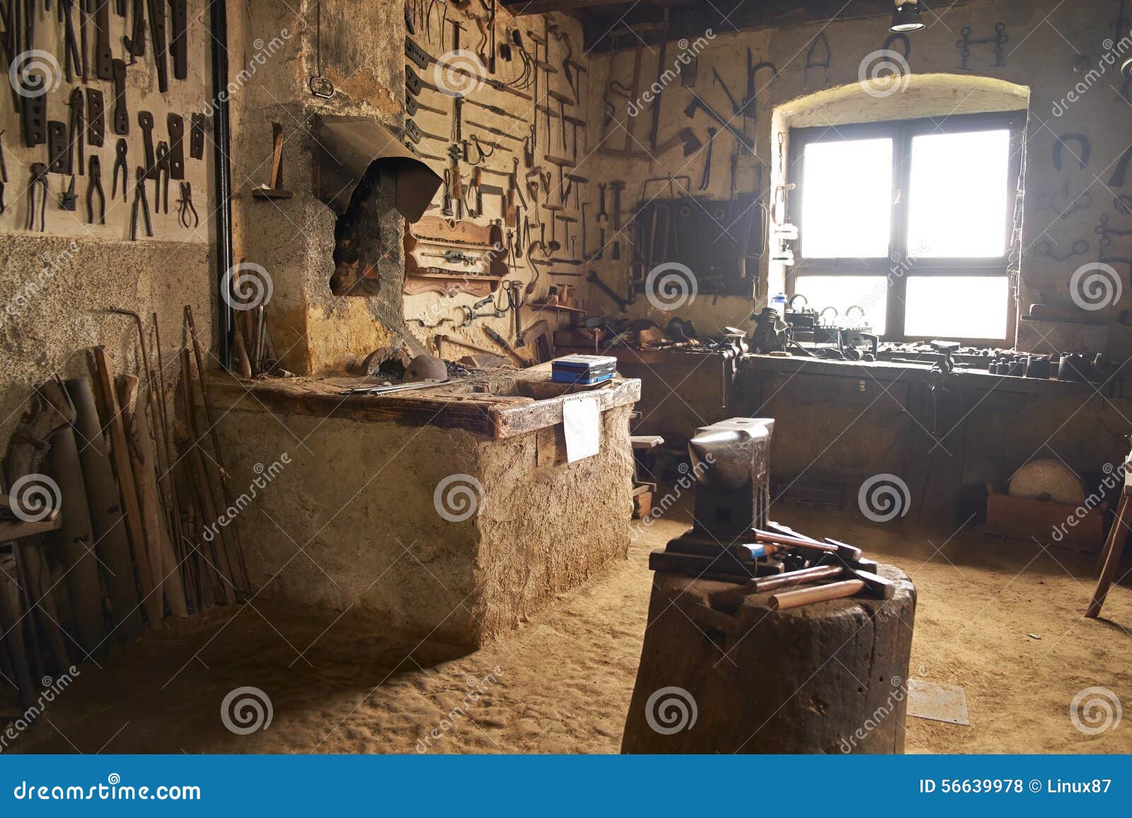 Old workshop stock photo. Image of carpentry, industry - 56639978