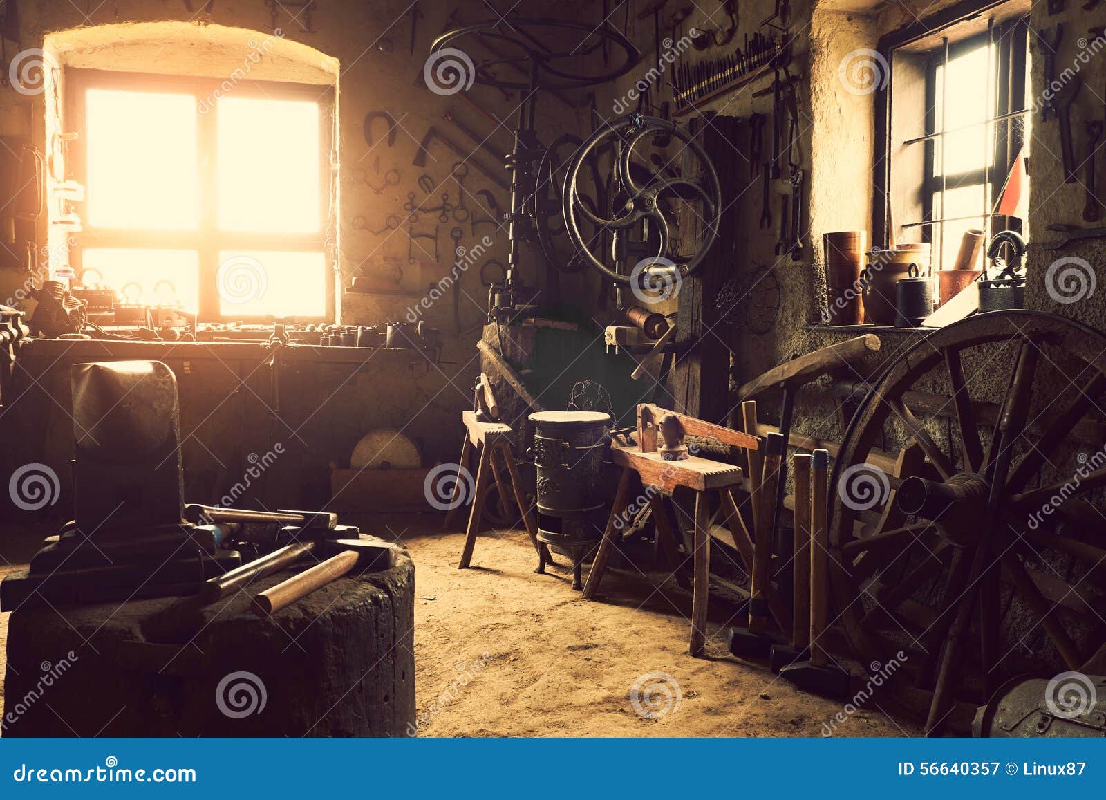 Old workshop stock image. Image of industry, history - 56640357