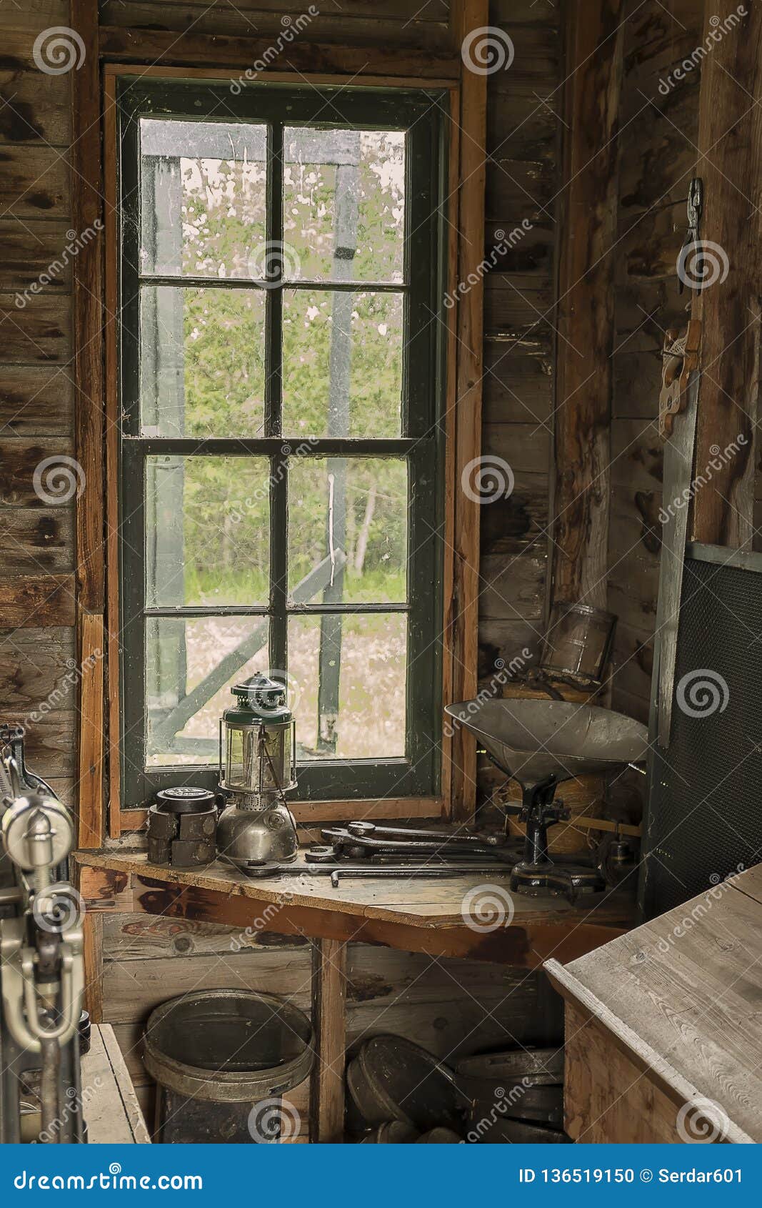 Old workspace stock photo. Image of workspace, building - 136519150