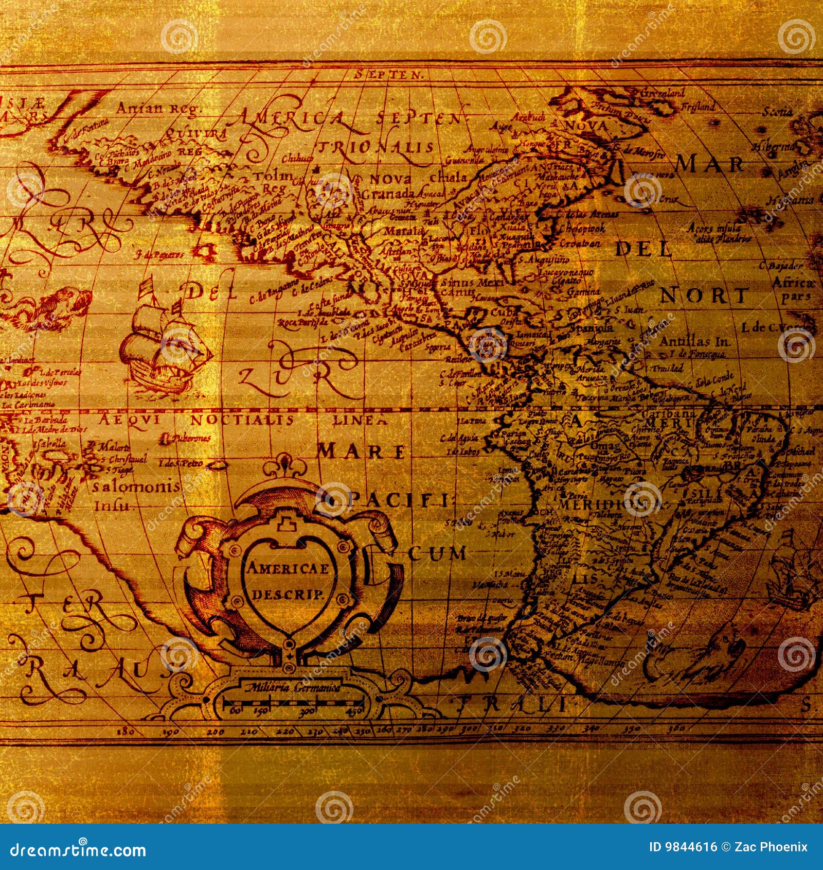 Old World Cartography Map - Grungy Background Royalty Free Stock Image ...