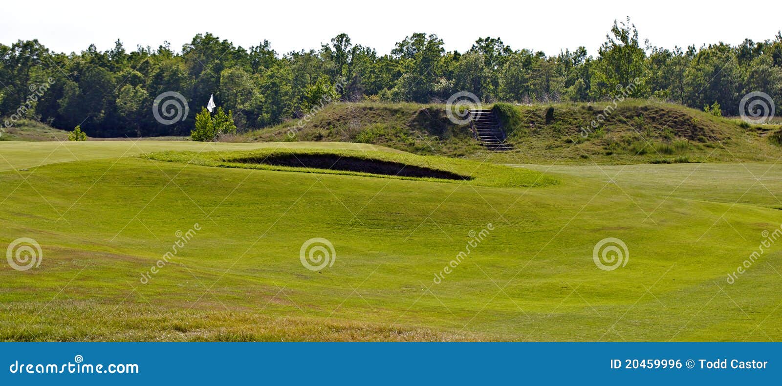 Old World Links Style Golf Course Stock Photo - Image of shot, scenic ...