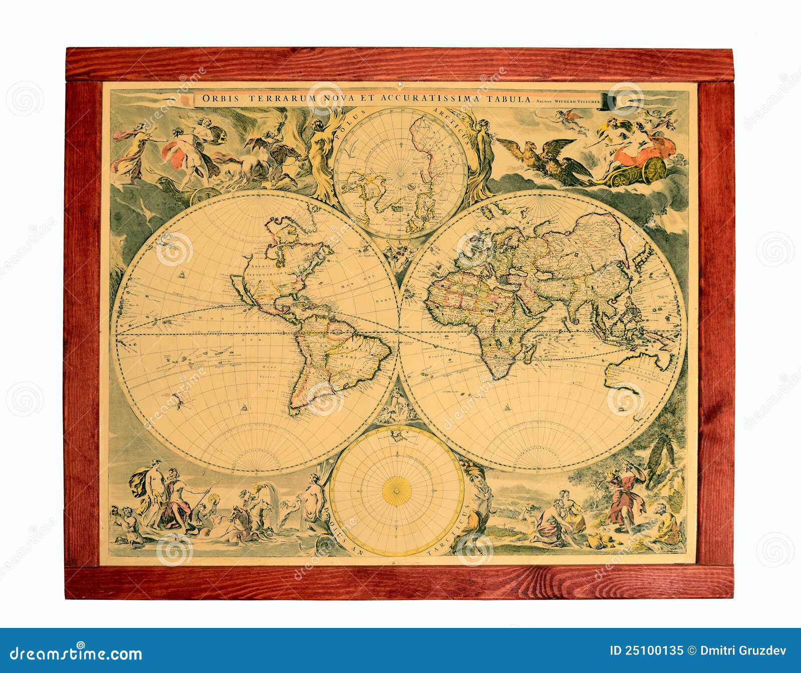 Old World Map Royalty Free Stock Photo - Image: 25100135